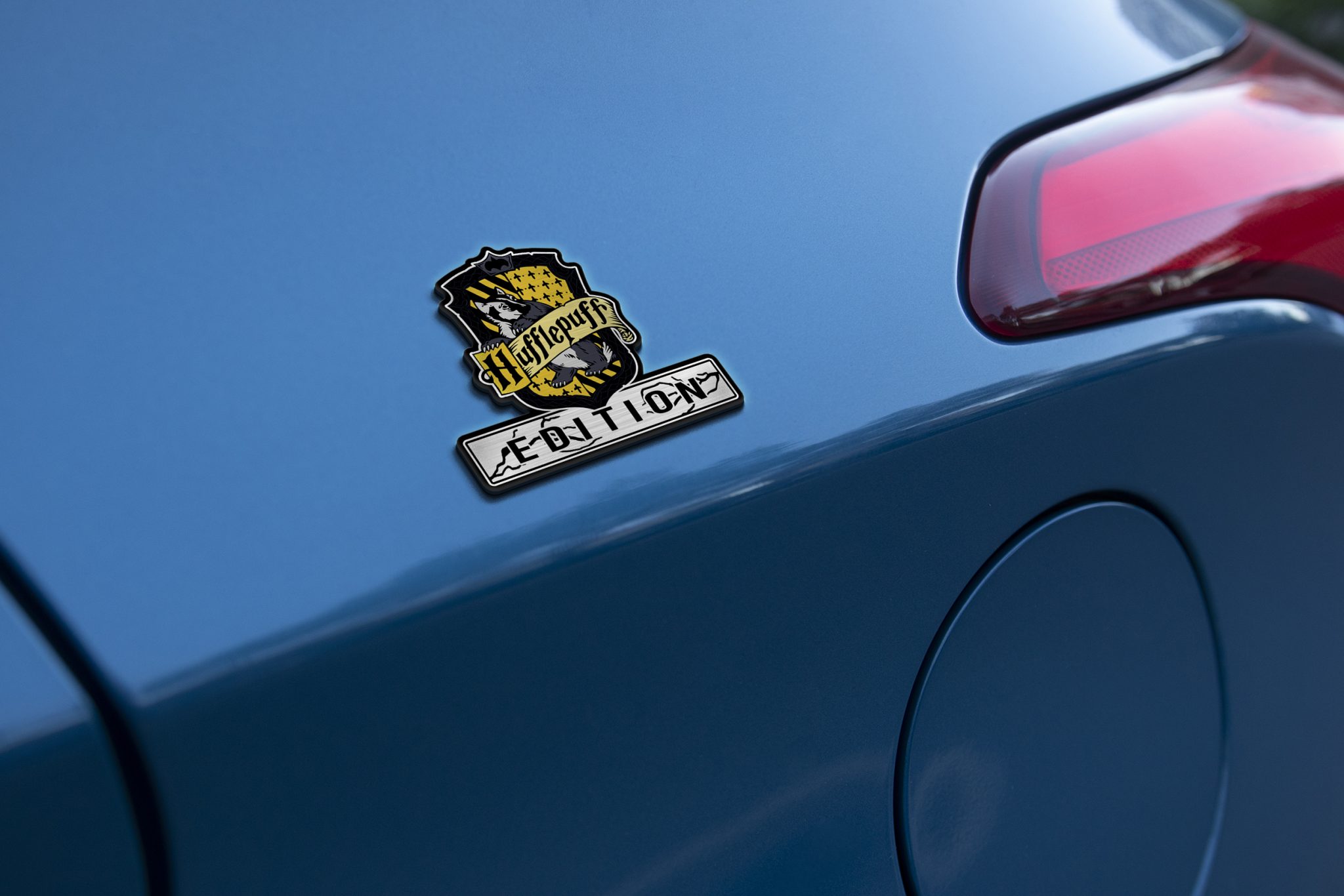 Hufflepuff Edition Laser Engraved Car Emblem Version 3 – BohoPride