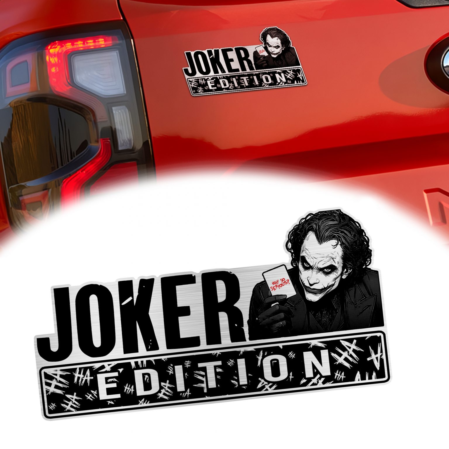 Joker Edition Laser Engraved Car Emblem – BohoPride