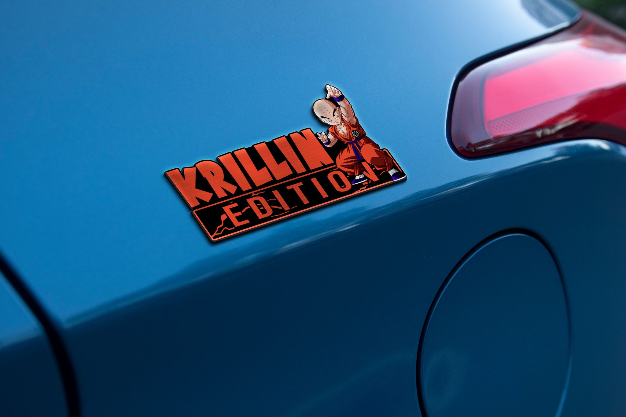 Krillin Edition Laser-Engraved Car Badge – BohoPride