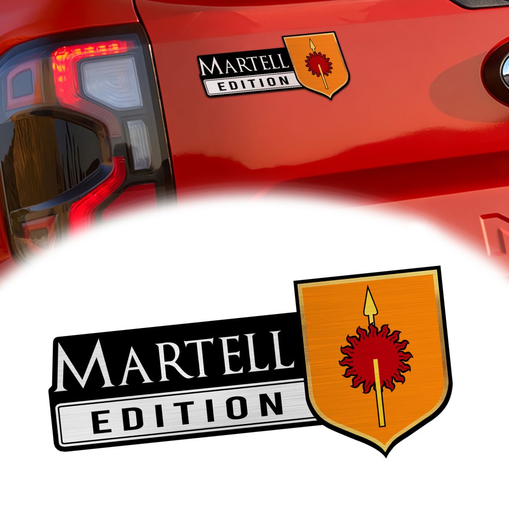 House Martell Edition Engraved Car Emblem – BohoPride