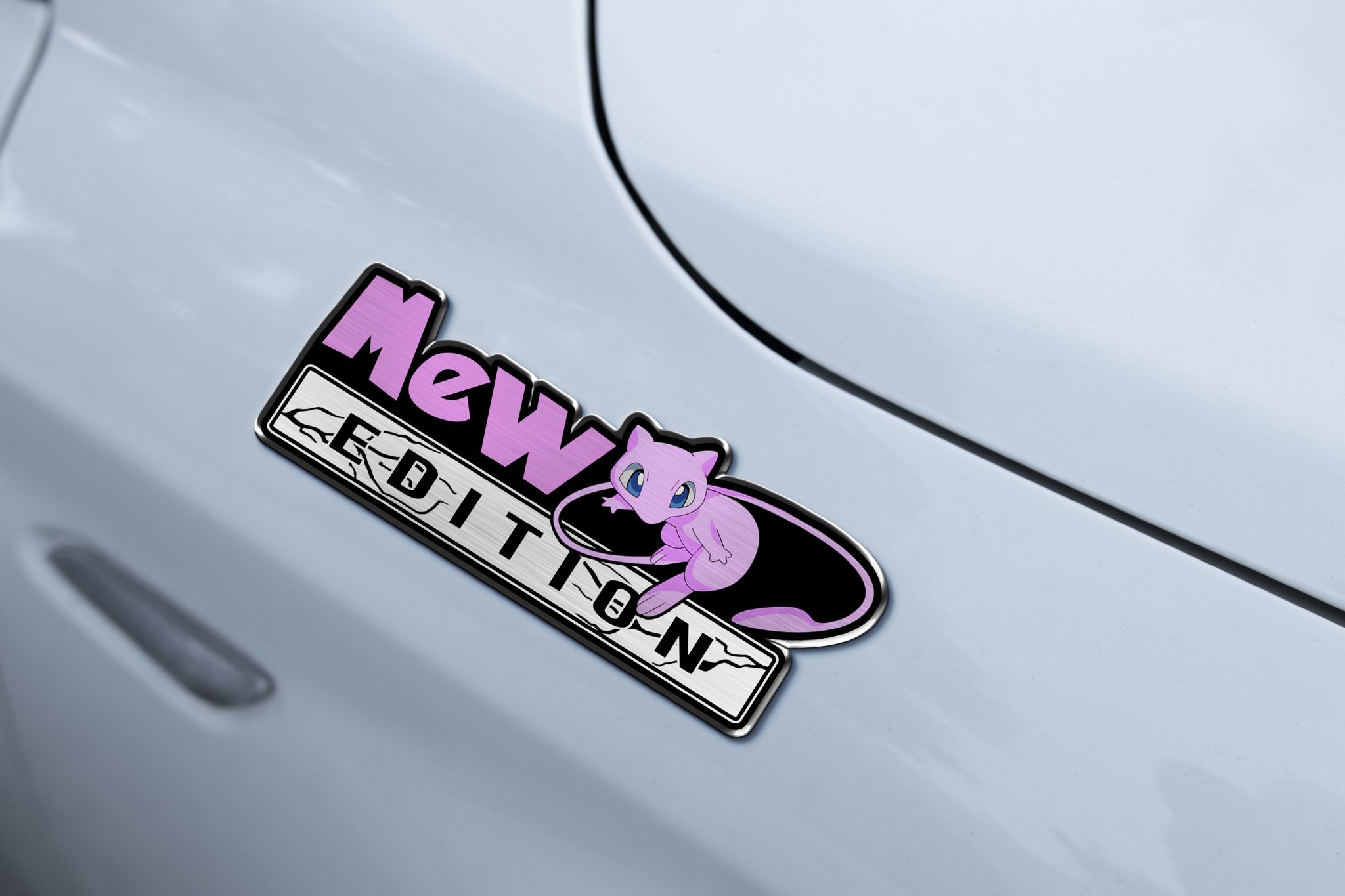 Mew Edition Laser Engraved Car Emblem – BohoPride