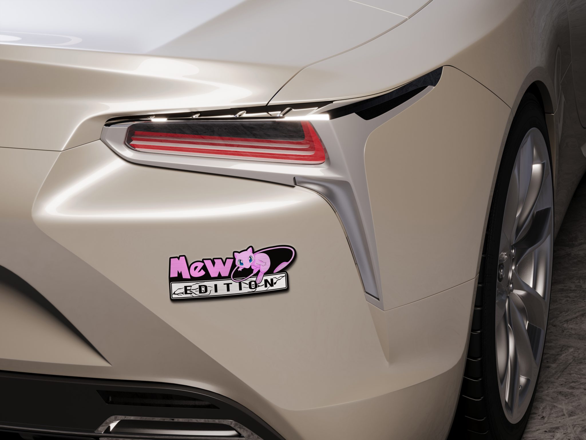 Mew Edition Laser Engraved Car Emblem – BohoPride