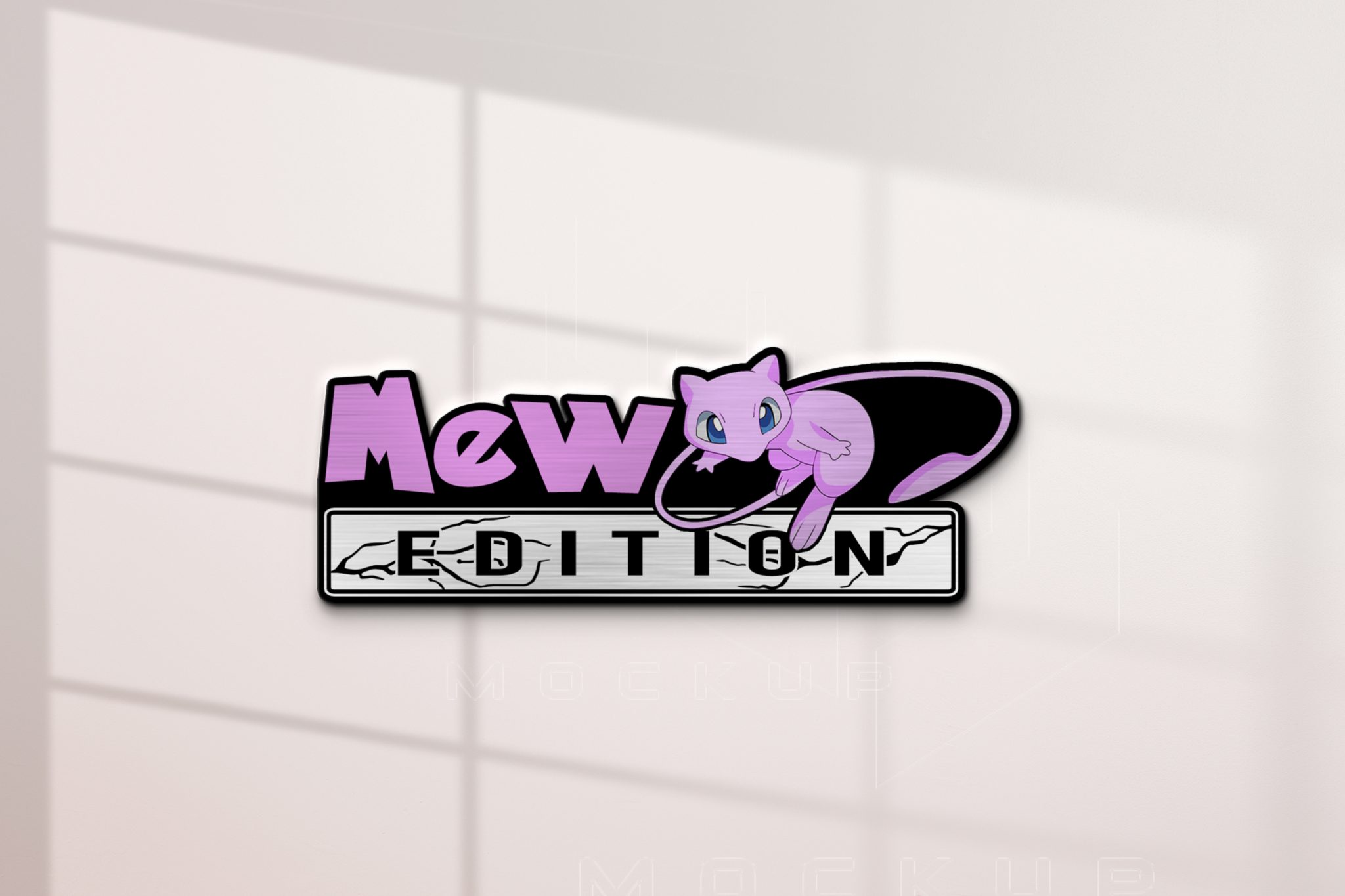 Mew Edition Laser Engraved Car Emblem – BohoPride