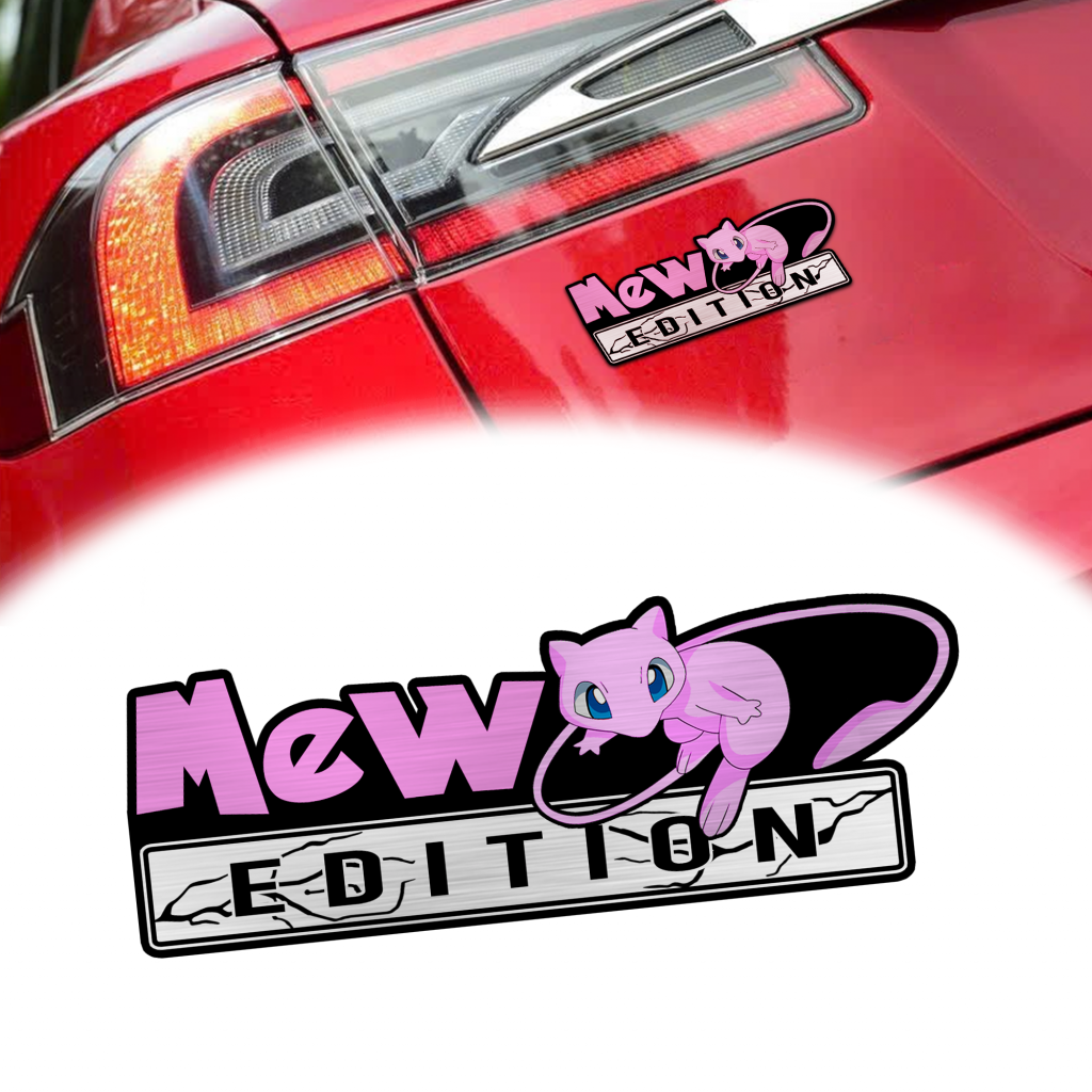 Mew Edition Laser Engraved Car Emblem – BohoPride