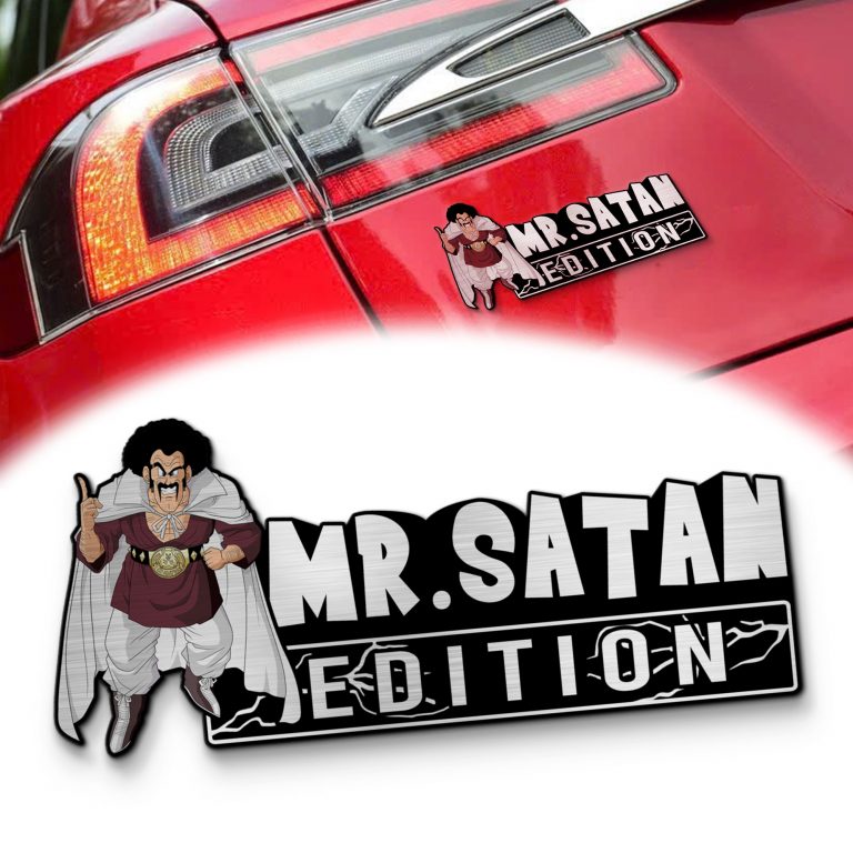 Mr. Satan Edition Laser-Engraved Car Badge – BohoPride