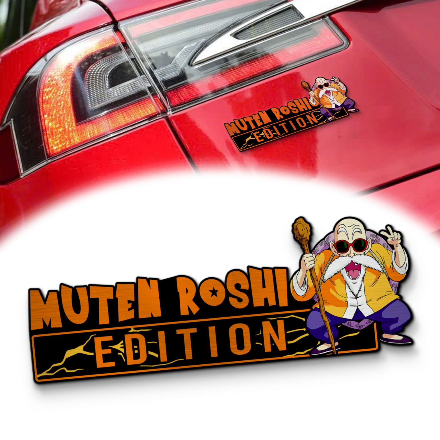 Muten Roshi Edition Laser-Engraved Car Badge – BohoPride