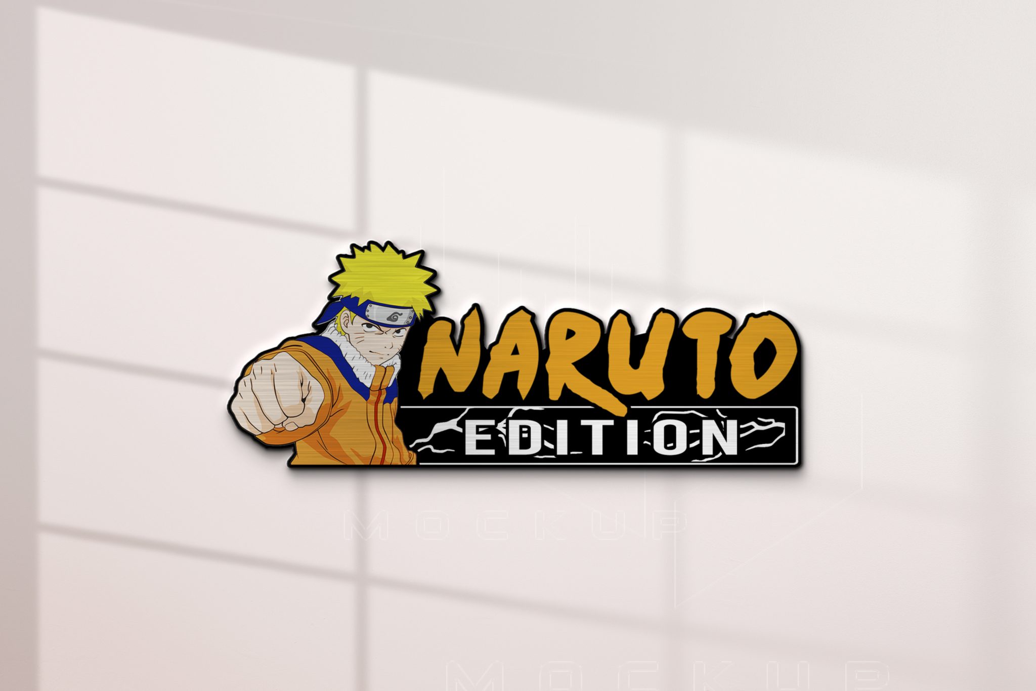 Naruto Edition Laser-Engraved Car Name Emblem Version 2 – BohoPride