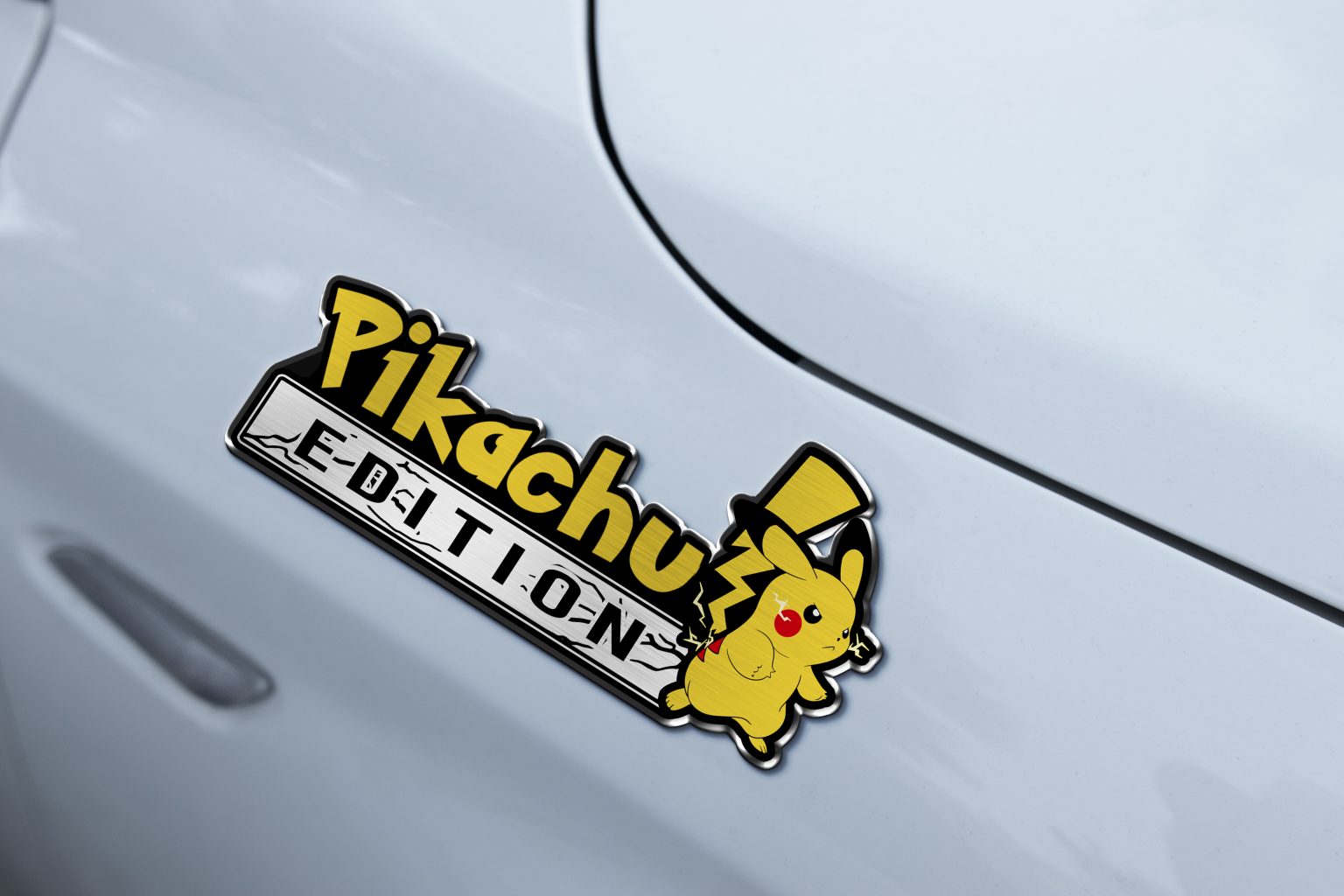 Pikachu Edition Laser Engraved Car Emblem – BohoPride