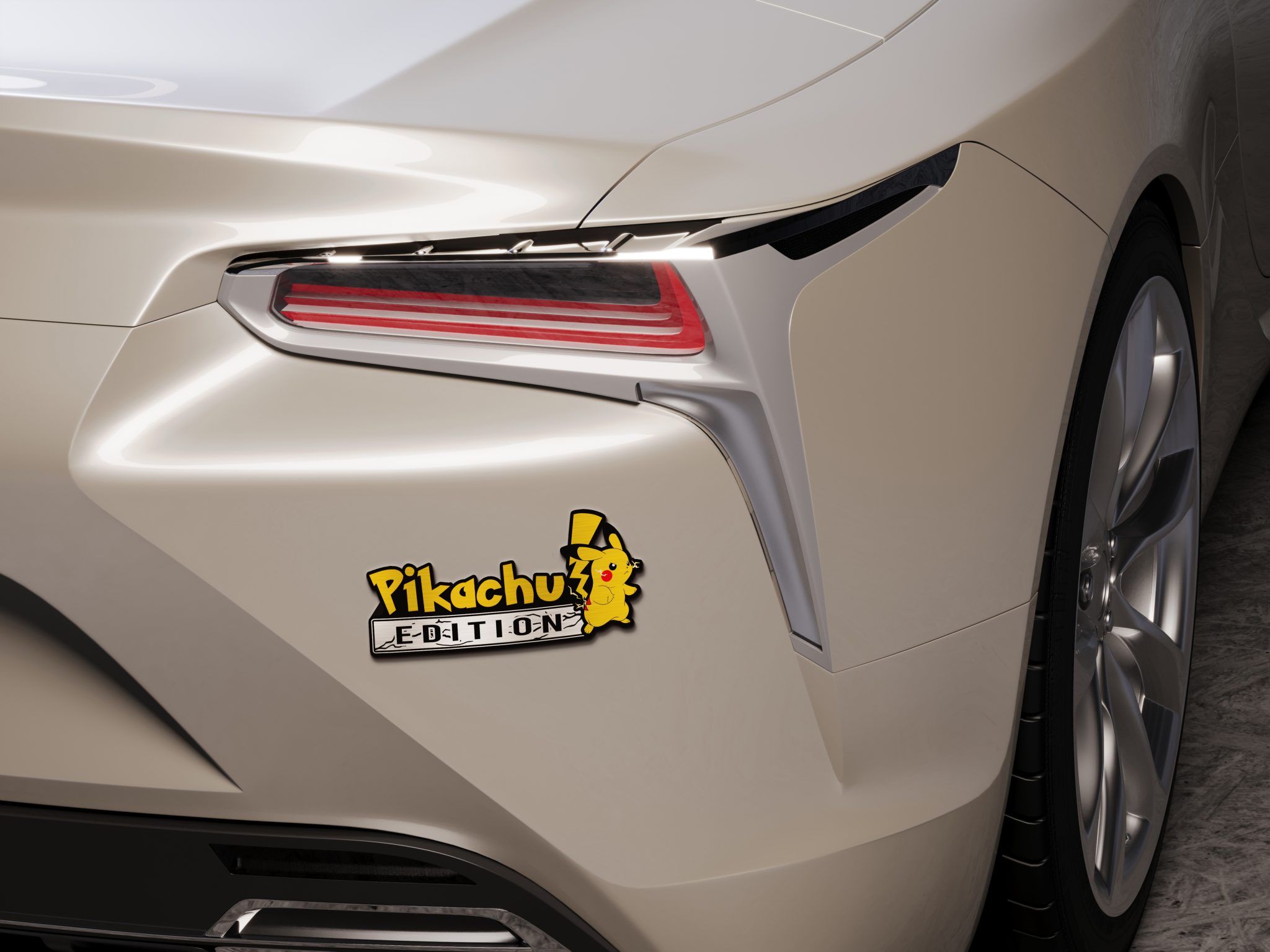 Pikachu Edition Laser Engraved Car Emblem – BohoPride