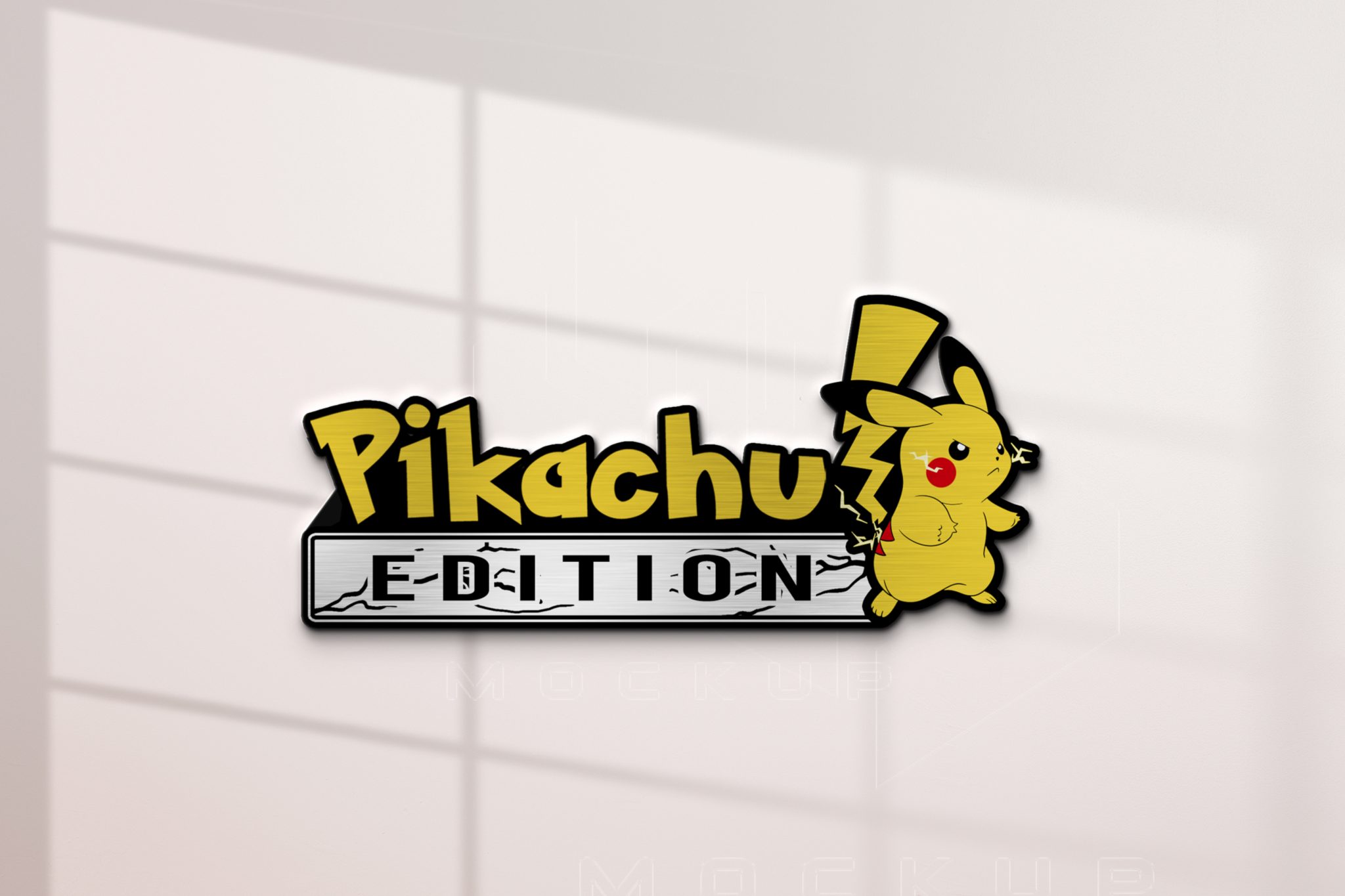 Pikachu Edition Laser Engraved Car Emblem – BohoPride