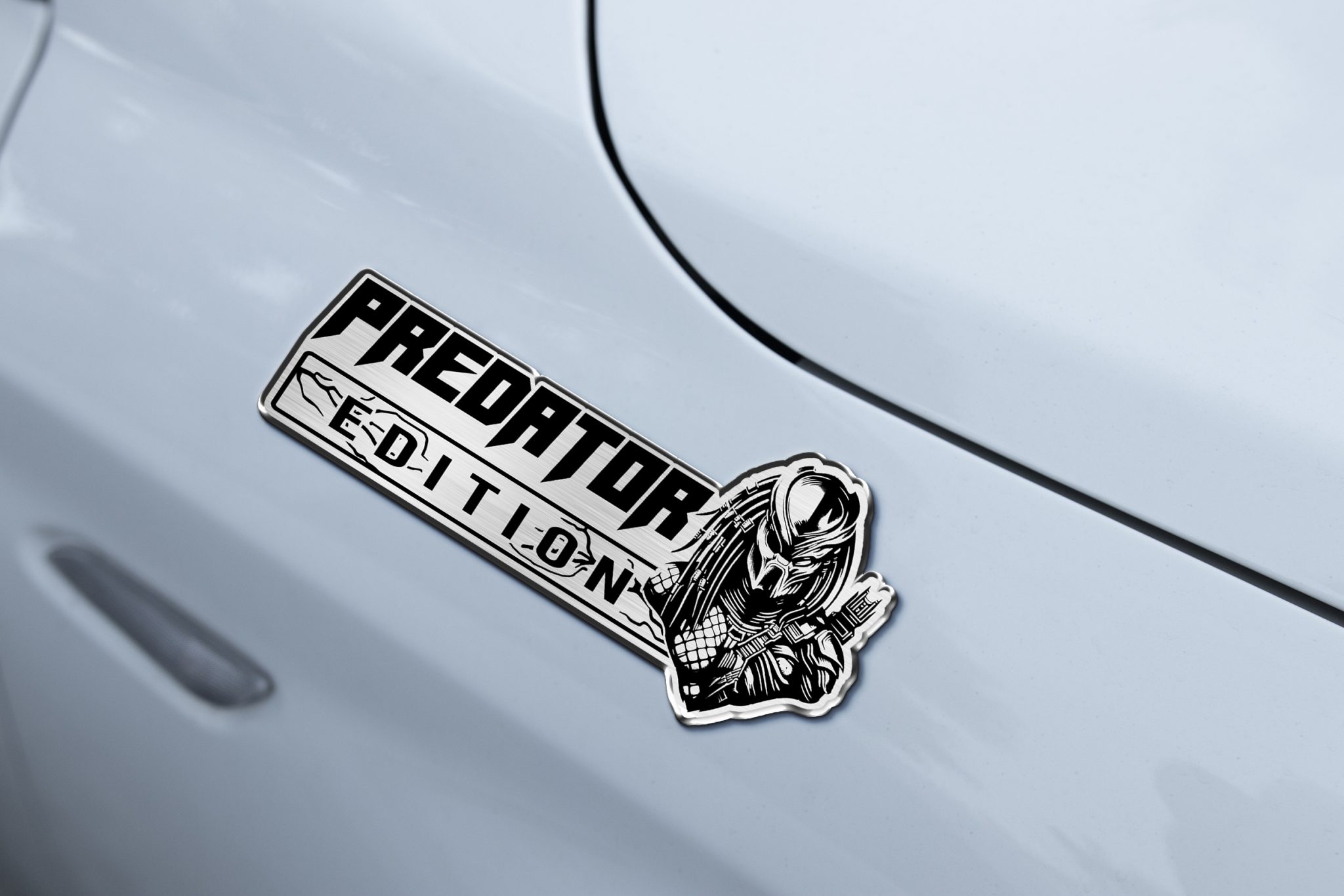 Predator Helmet Head Edition Laser Engraved Car Emblem – BohoPride
