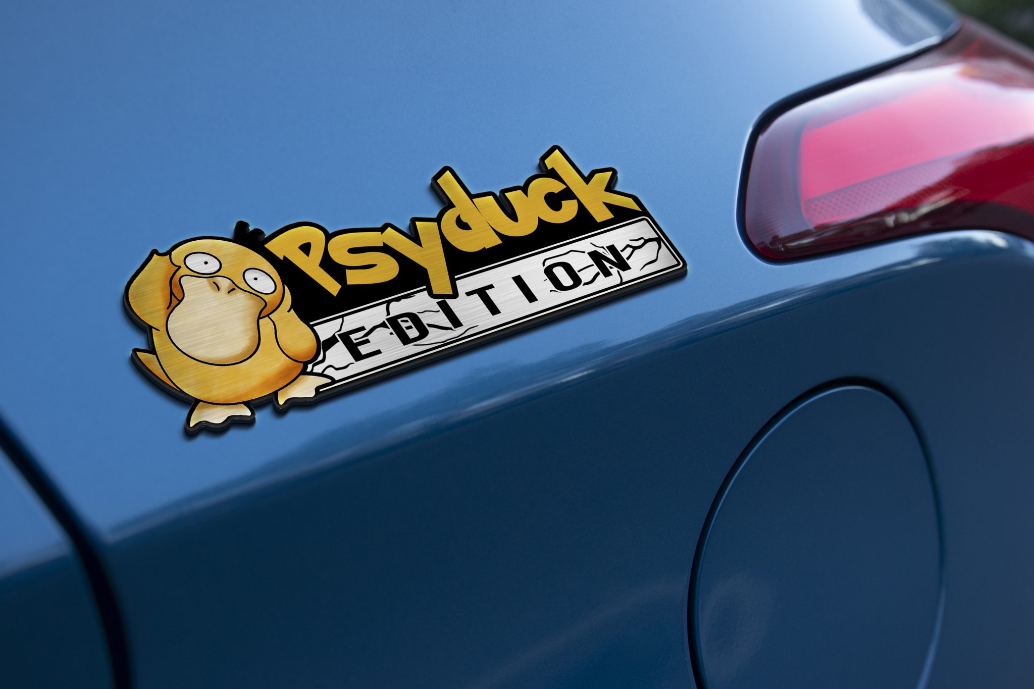 Psyduck Edition Laser Engraved Car Emblem – BohoPride