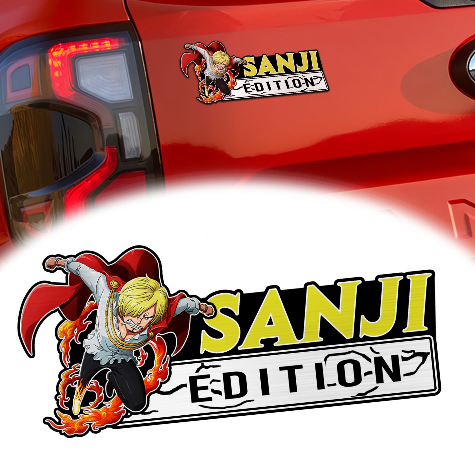 Sanji Edition Laser Engraved Car Emblem – BohoPride