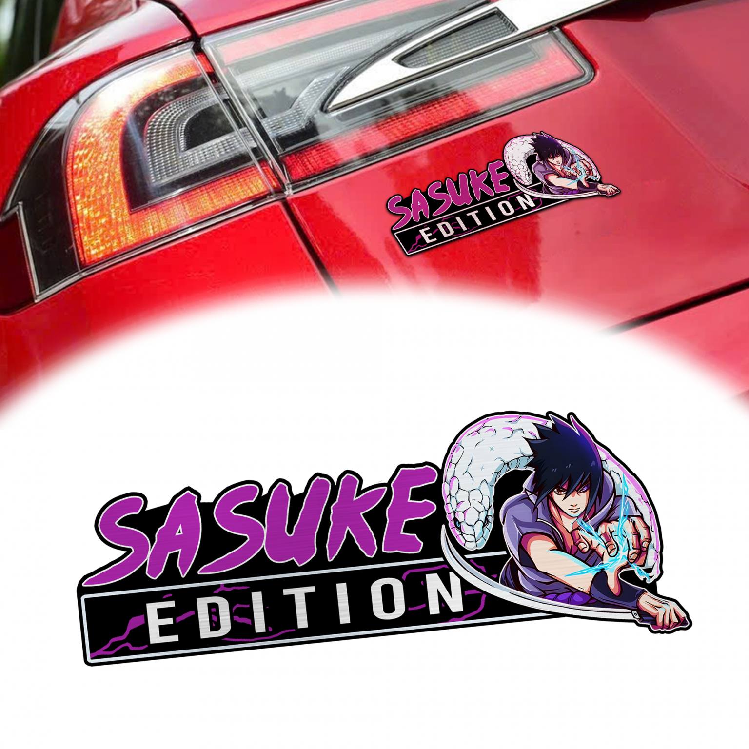 Sasuke Edition Laser Engraved Car Name Emblem – BohoPride