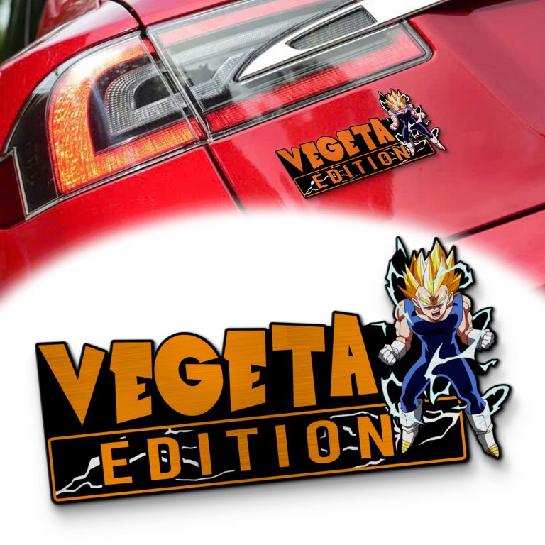 Vegeta Edition Laser-Engraved Car Badge – BohoPride