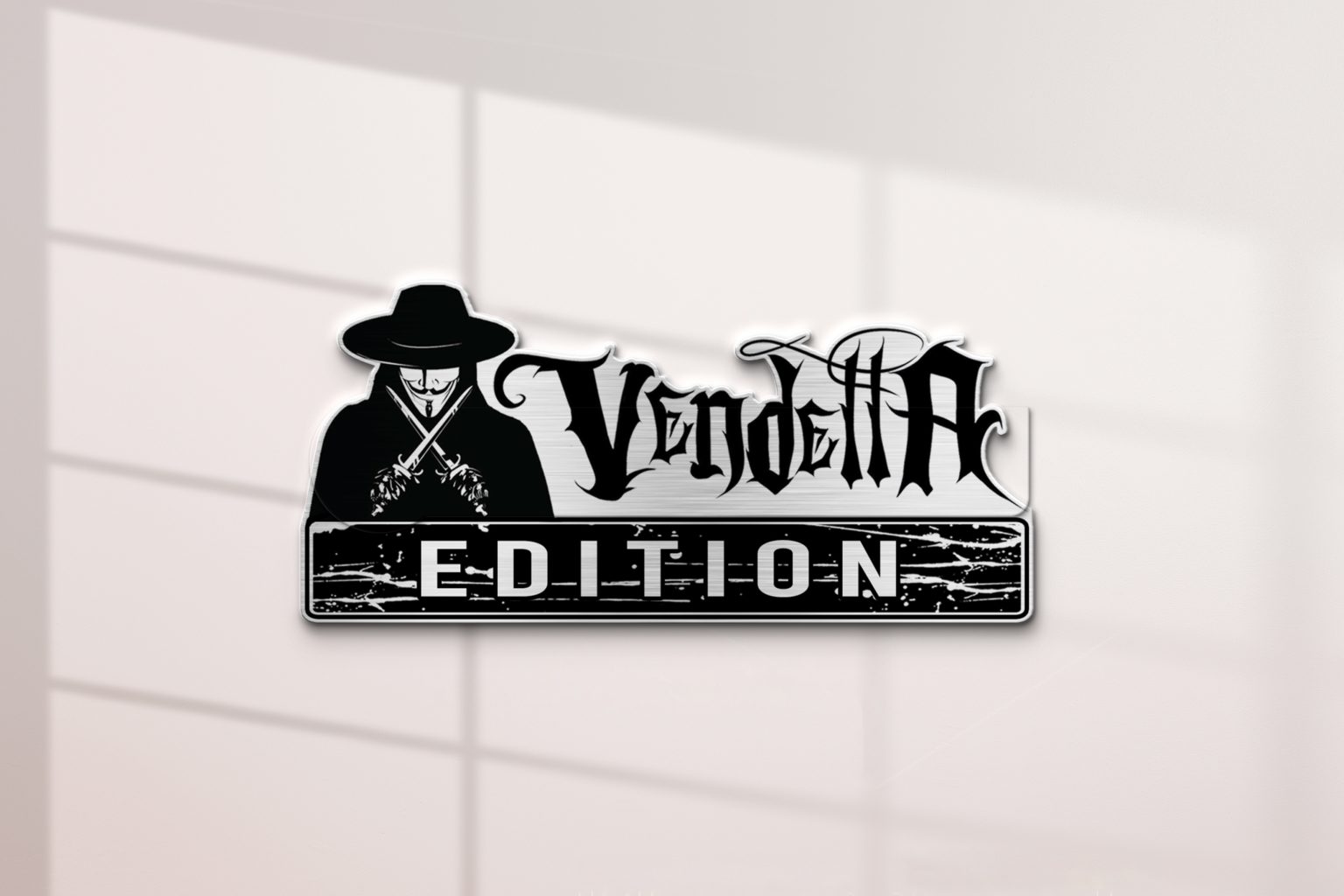 V For Vendetta Edition Engraved Car Emblem – BohoPride