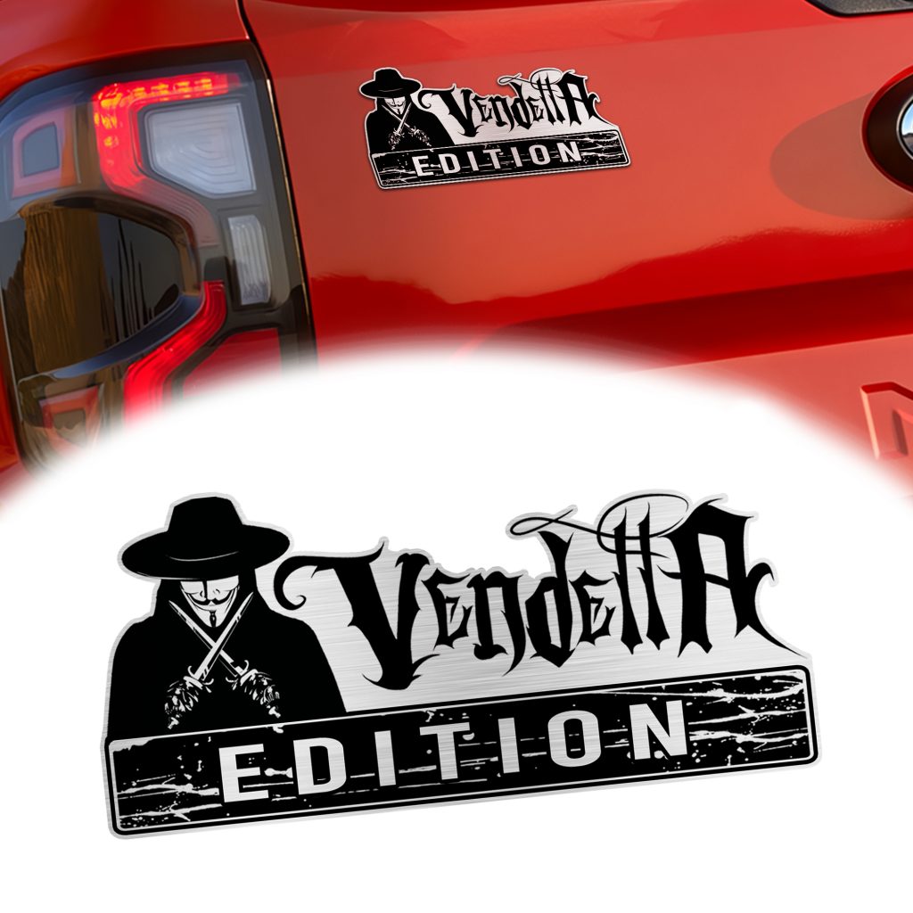 V For Vendetta Edition Engraved Car Emblem – BohoPride