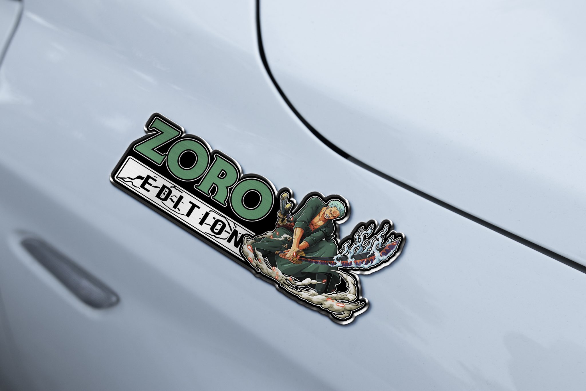Roronoa Zoro Edition Laser Engraved Car Emblem – BohoPride