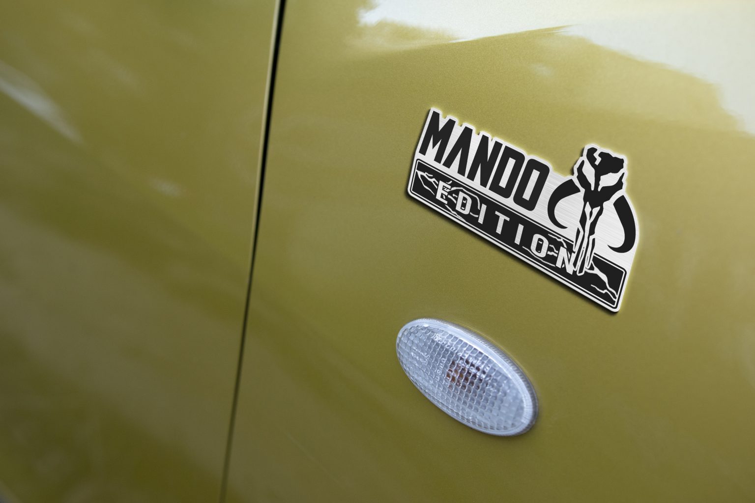 Mando Laser Engraved Car Emblem Version 2 – BohoPride