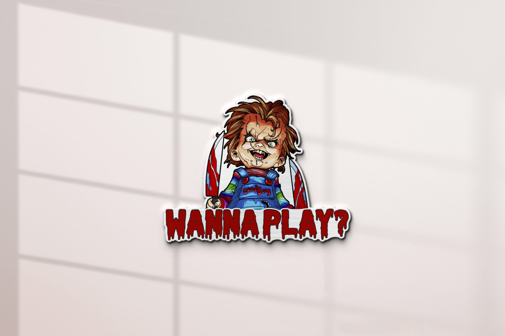 Chucky Signature and Iconic Quote Edition Laser Engraved Car Emblem ...
