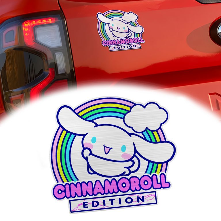 Cinnamoroll Edition Laser Engraved Car Name Emblem – BohoPride