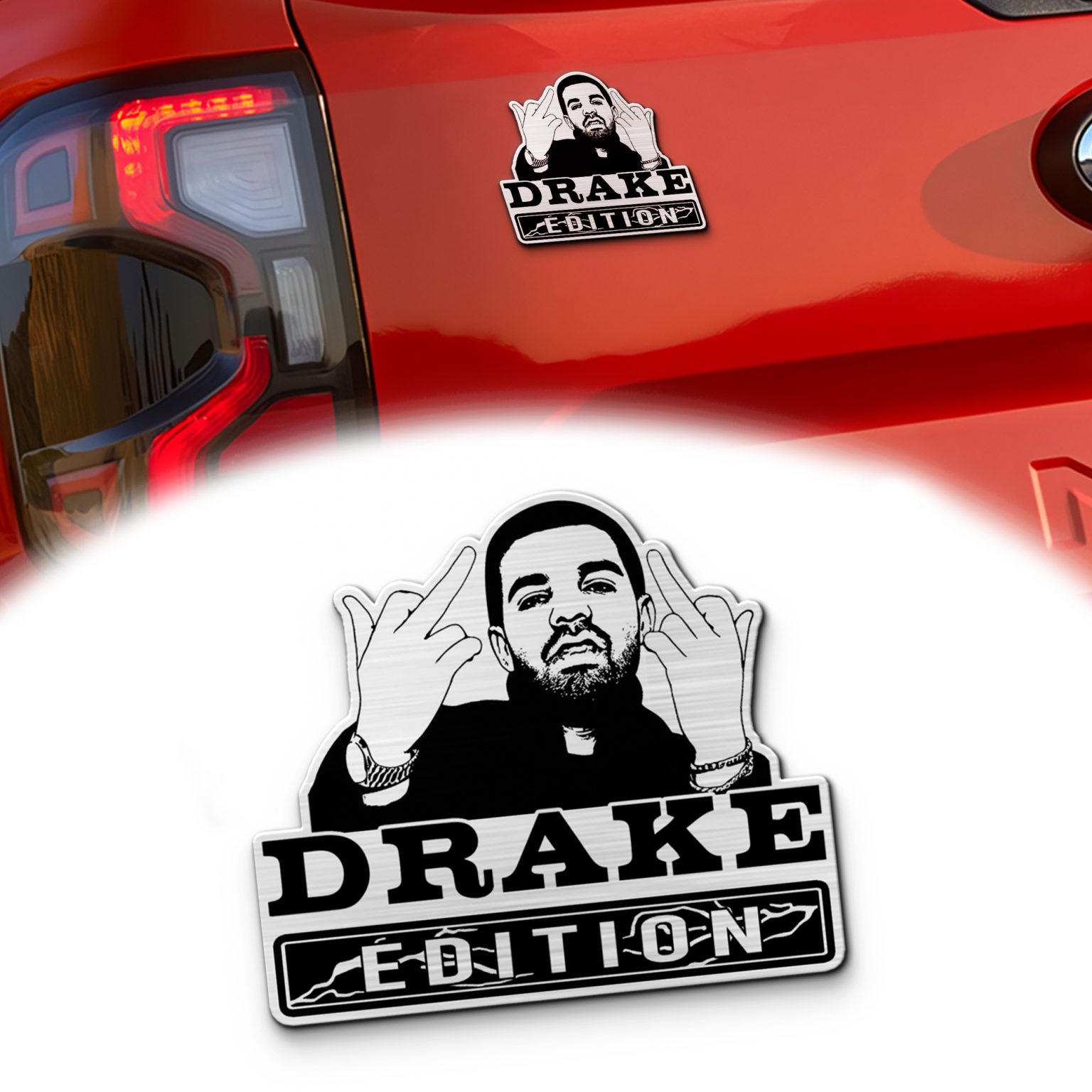Drake Edition Laser Engraved Car Emblem – BohoPride
