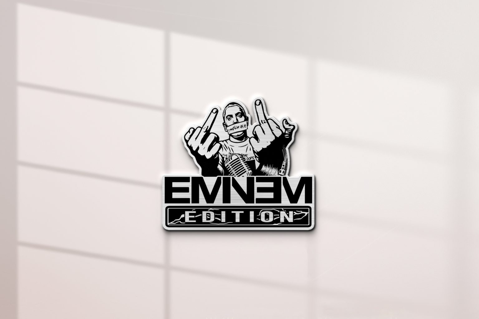 Eminem Edition Laser Engraved Car Emblem – BohoPride