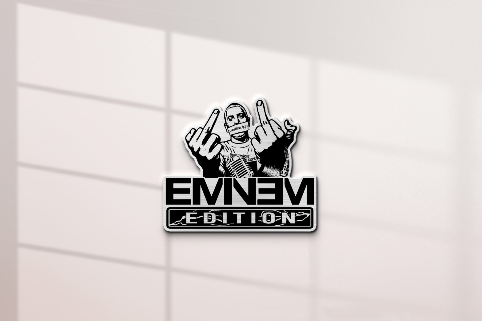 Eminem Edition Laser Engraved Car Emblem – BohoPride