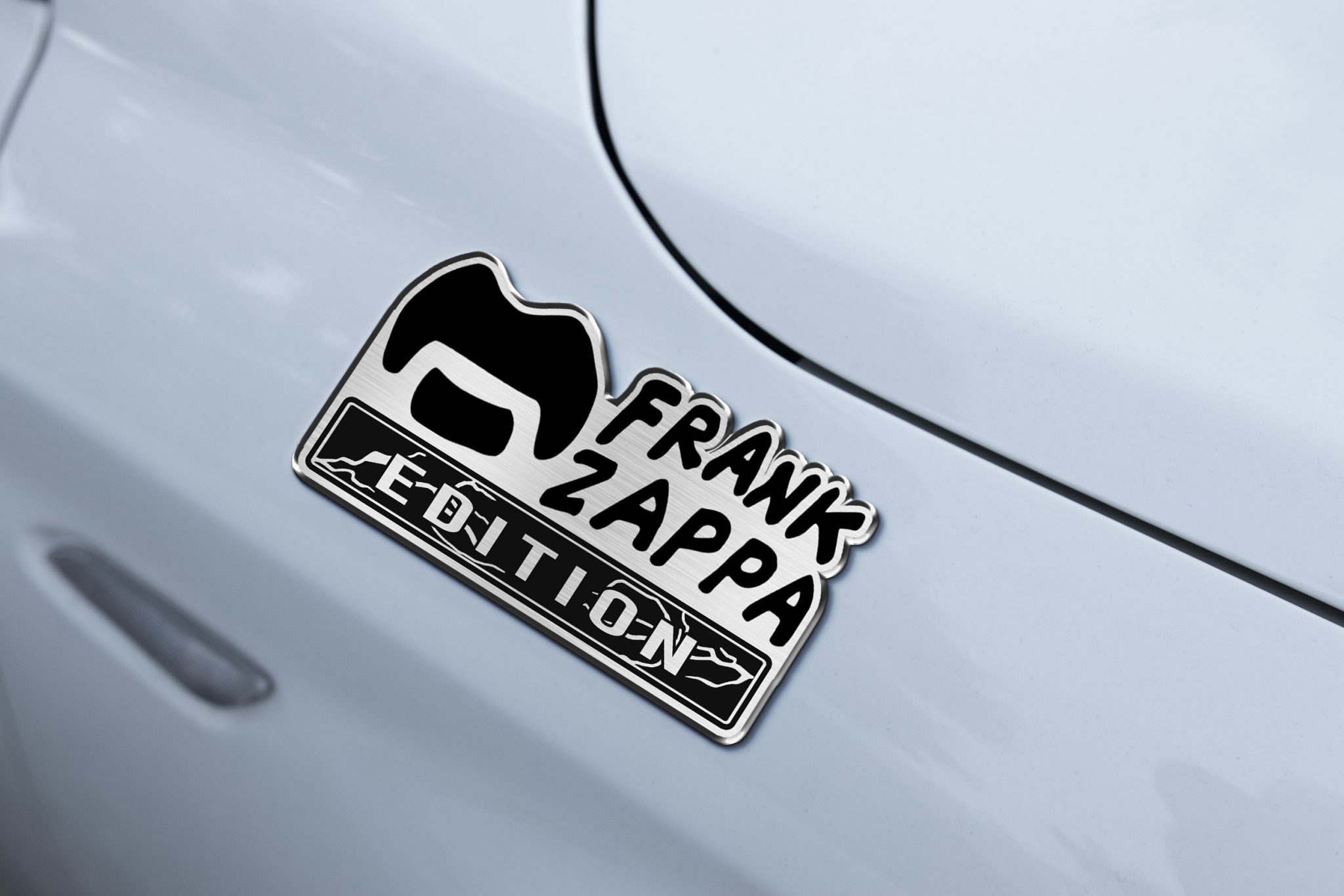 Frank Zappa Edition Laser Engraved Car Name Emblem – BohoPride
