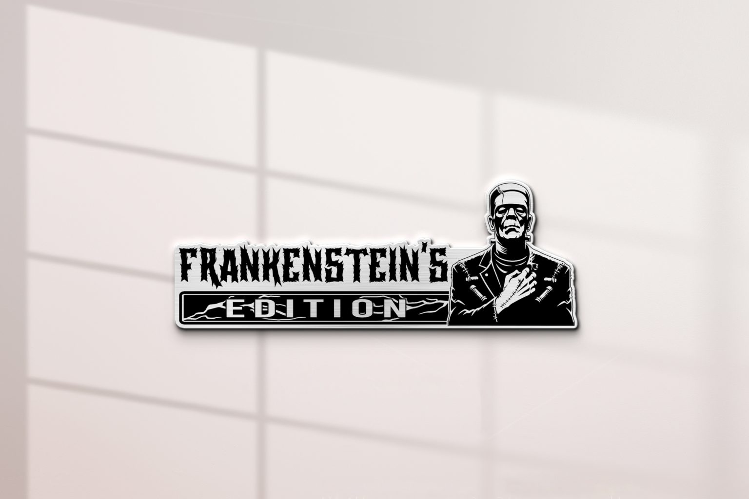 Frankenstein’s Monster Edition Engraved Car Emblem – BohoPride