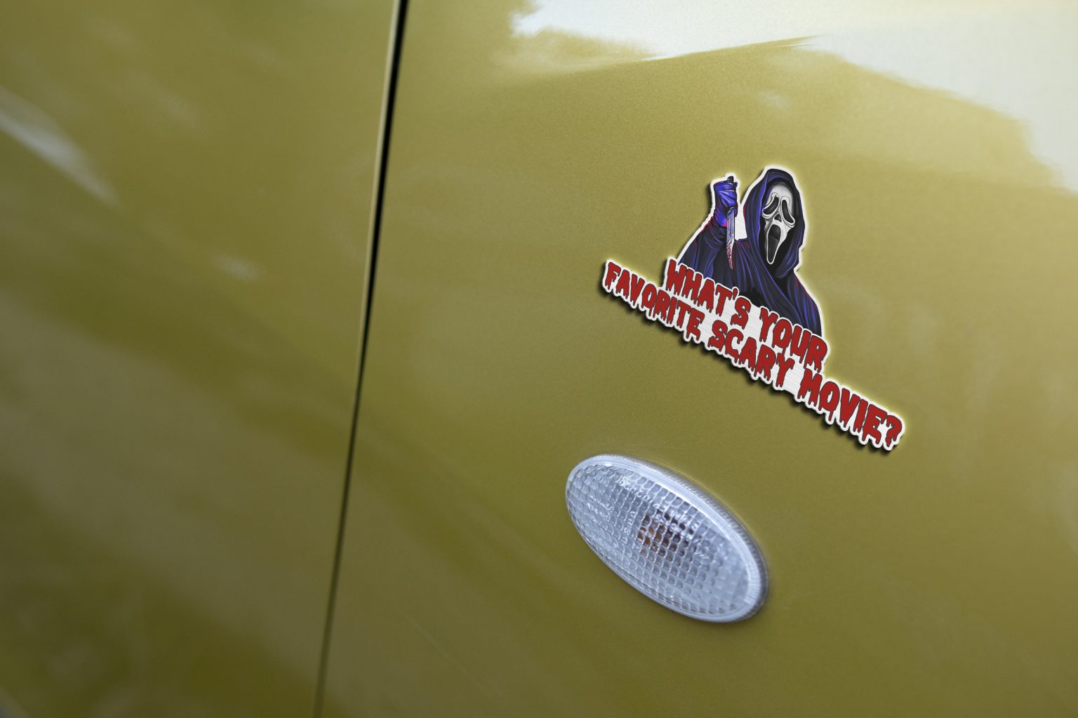 Ghostface Signature and Iconic Quote Edition Laser Engraved Car Emblem ...