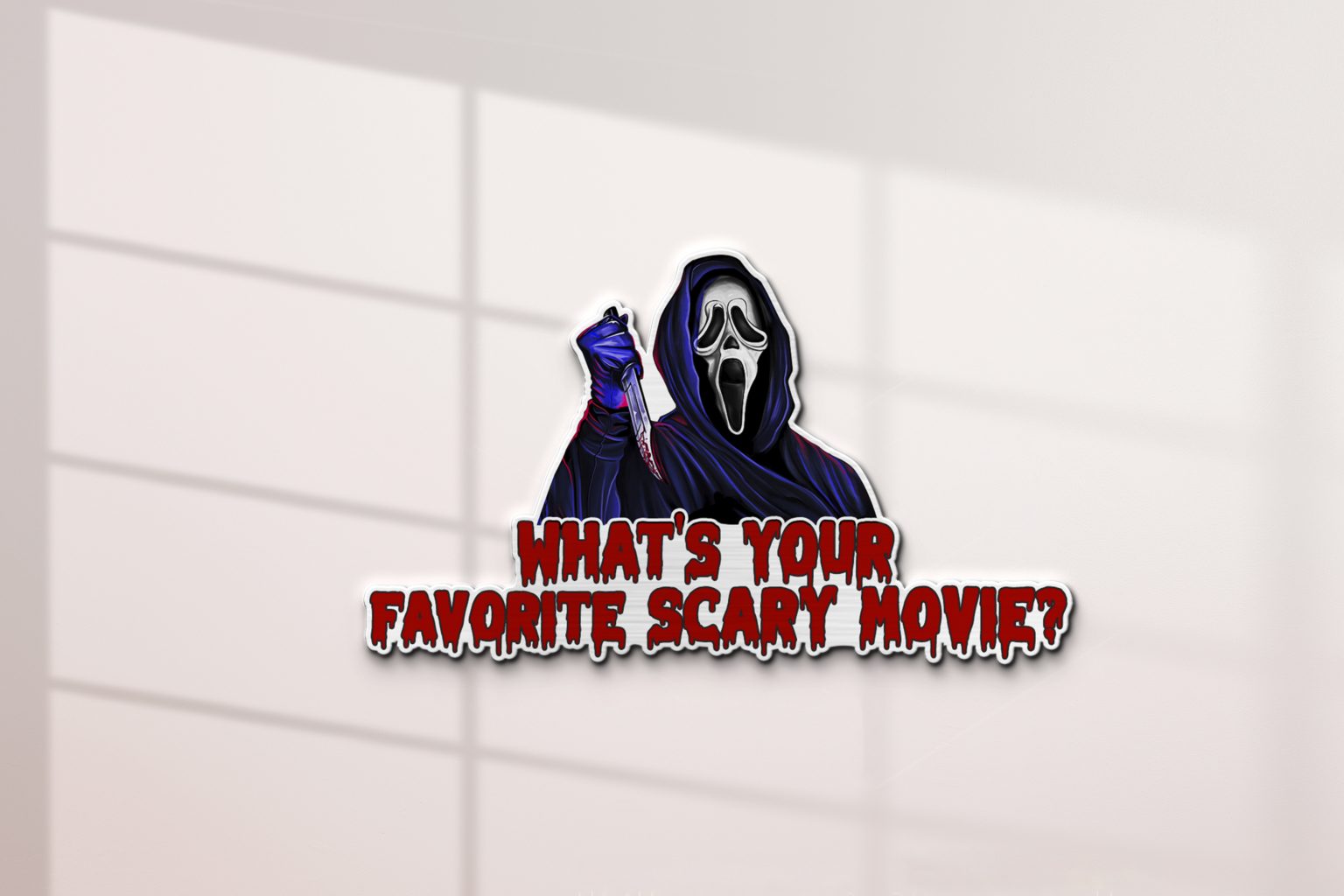 Ghostface Signature and Iconic Quote Edition Laser Engraved Car Emblem ...