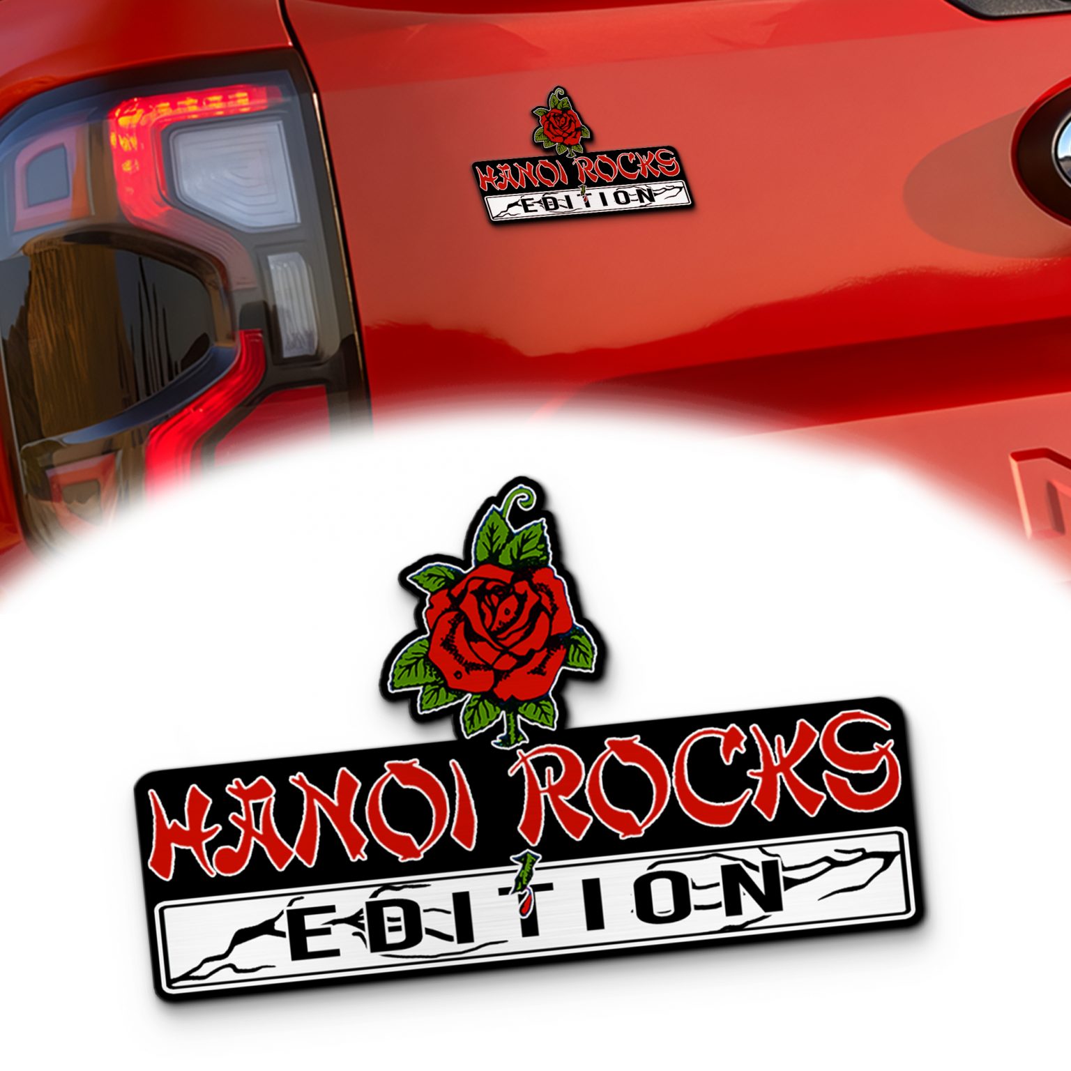 Hanoi Rocks Edition Laser Engraved Car Name Emblem – BohoPride