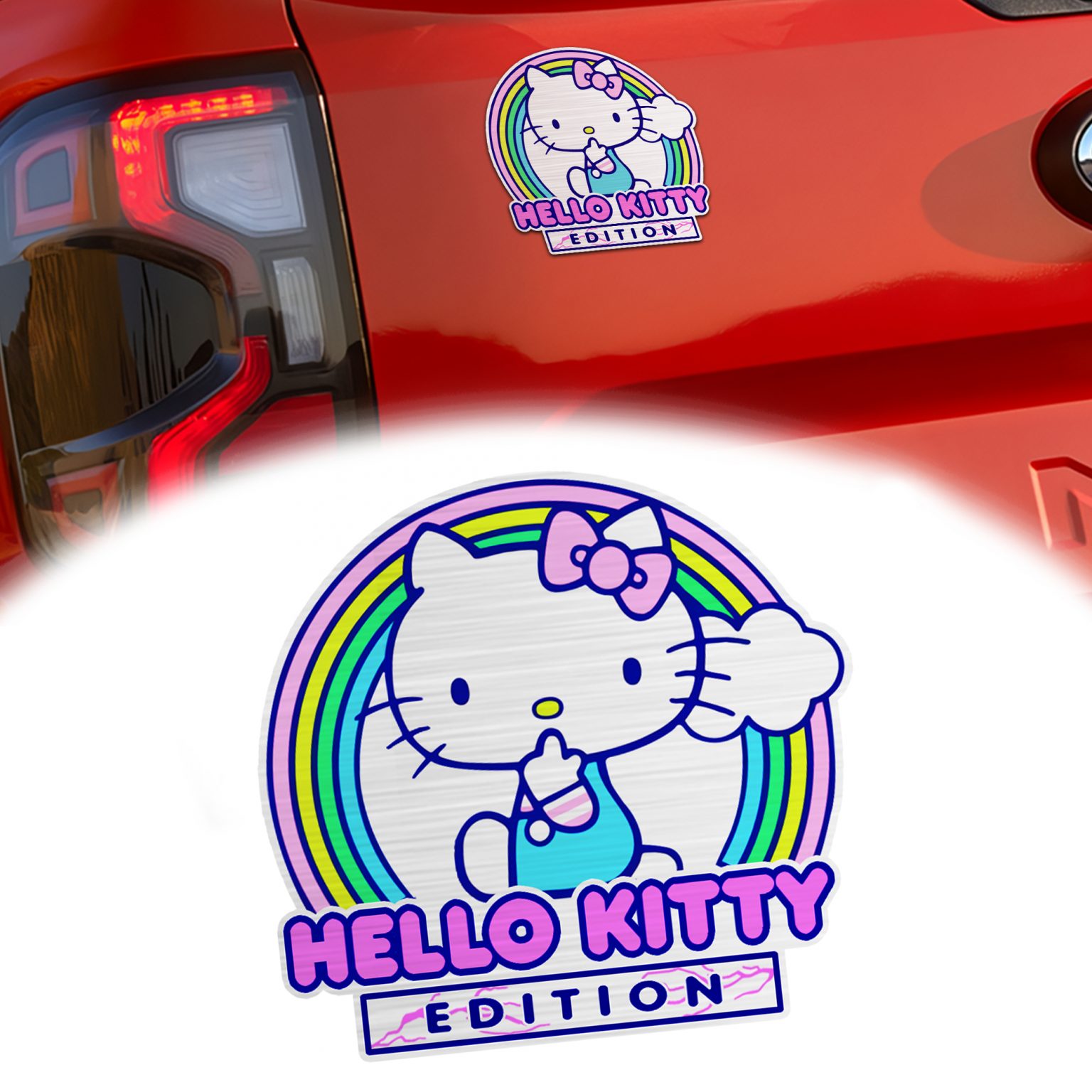 Hello Kitty Edition Laser Engraved Car Name Emblem – BohoPride