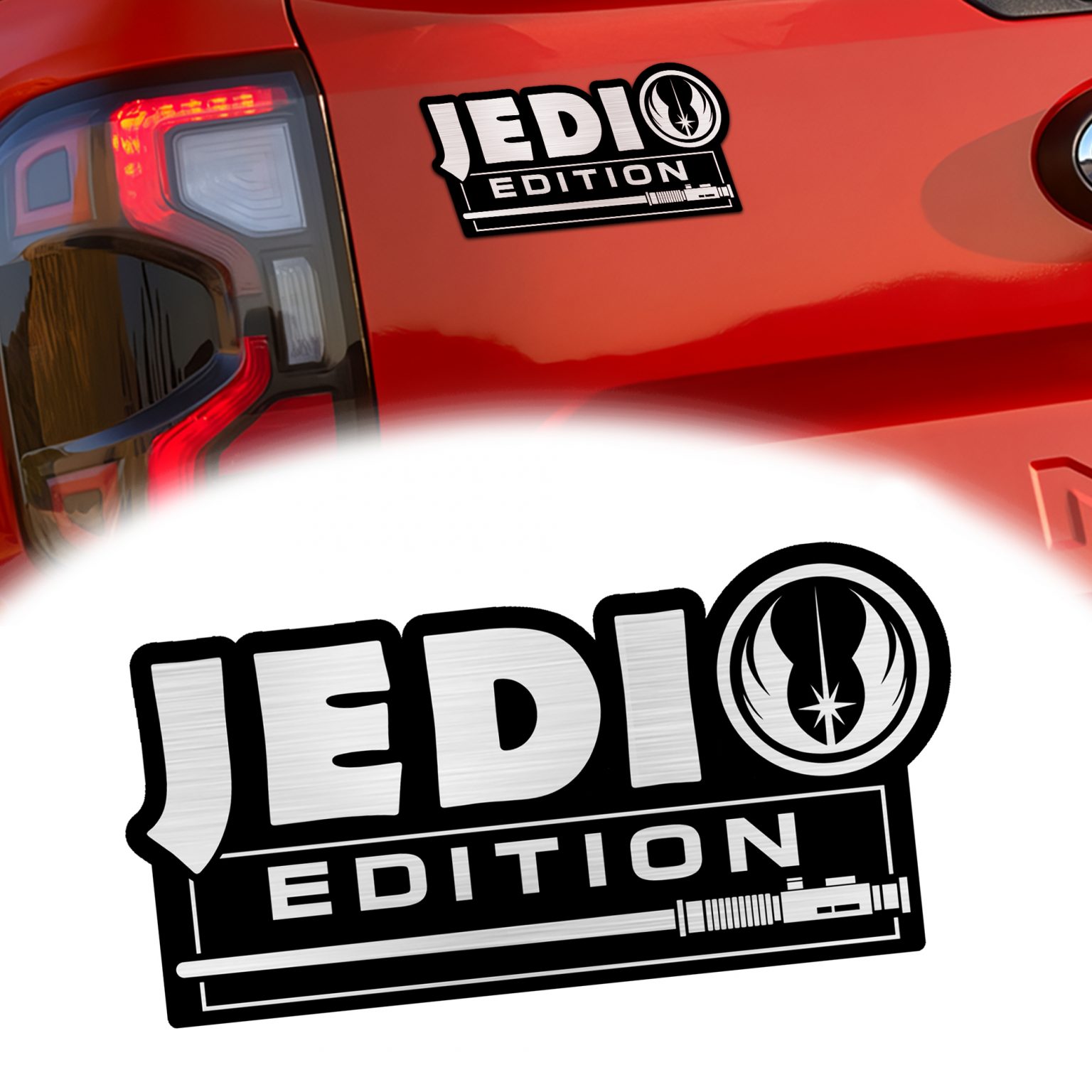 Jedi Laser Engraved Car Emblem Version 1 – BohoPride