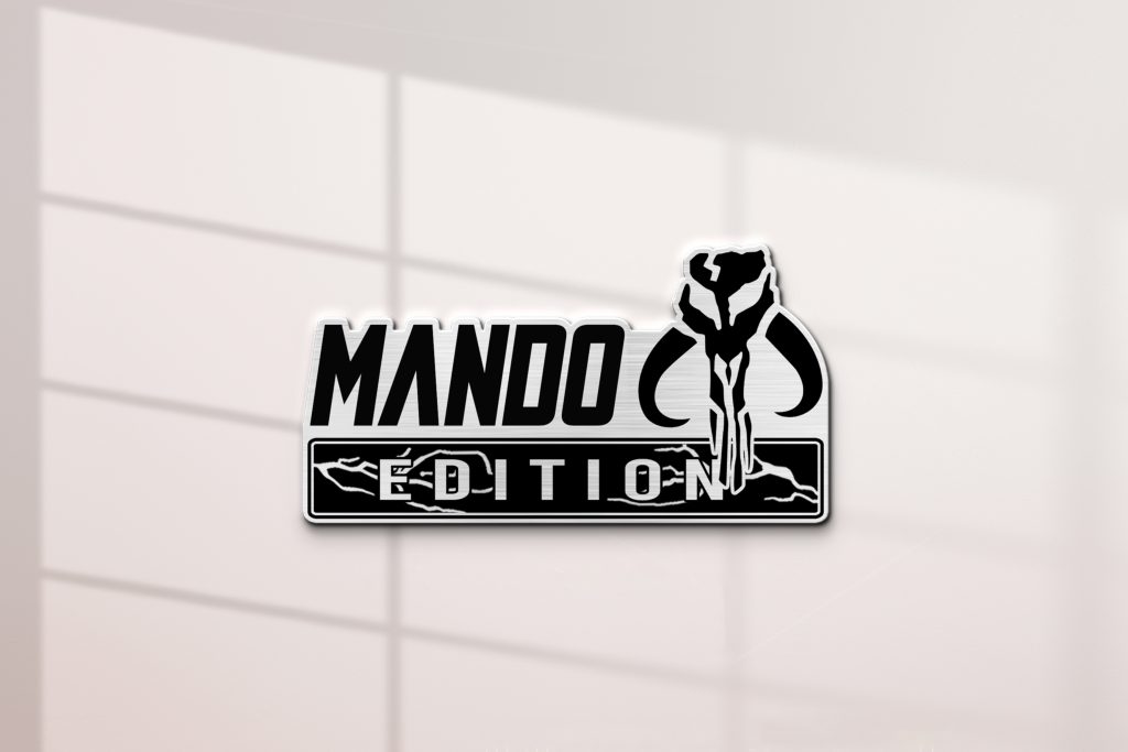 Mando Laser Engraved Car Emblem Version 2 – BohoPride