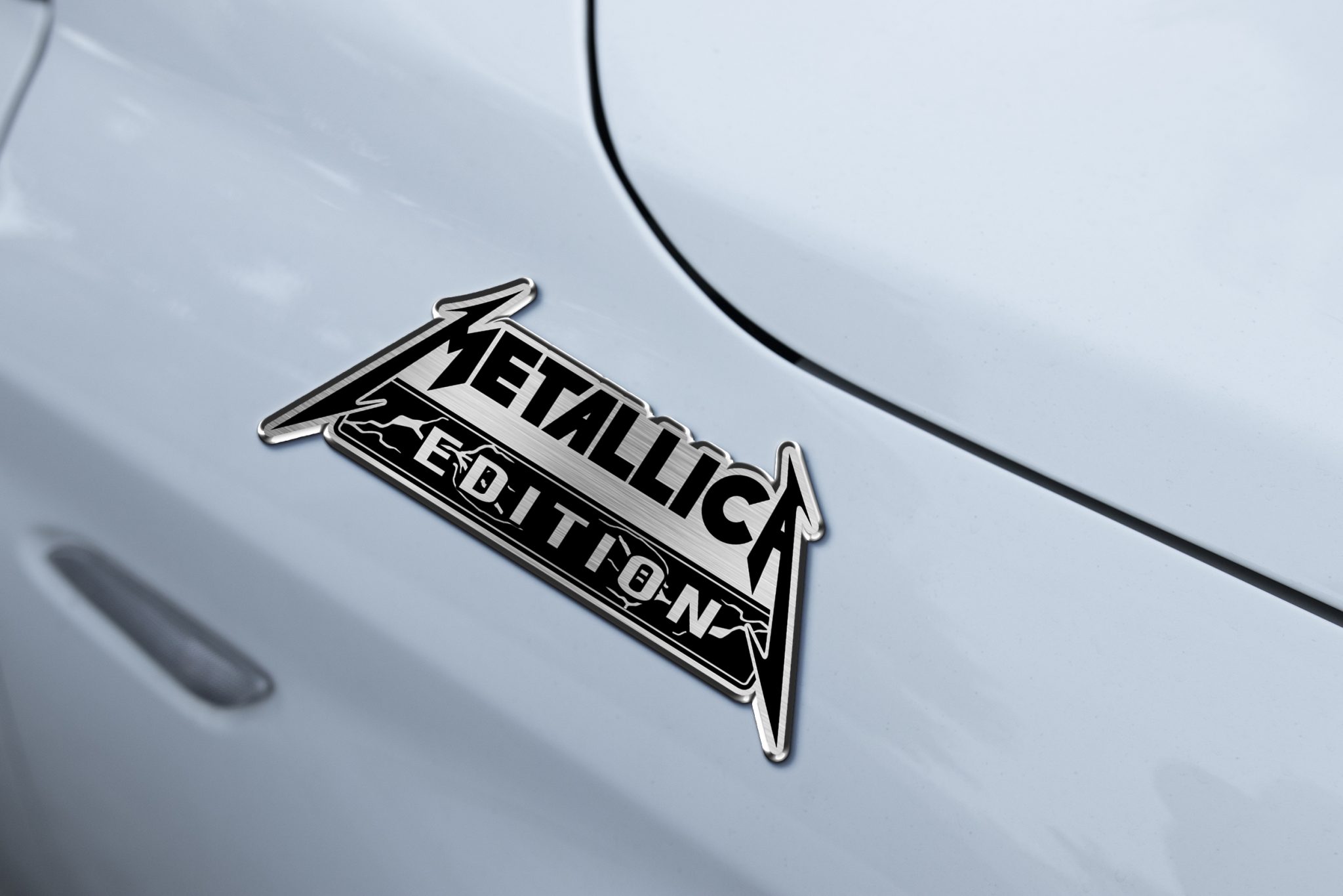 Metallica Edition Laser Engraved Car Name Emblem Version 2 – BohoPride