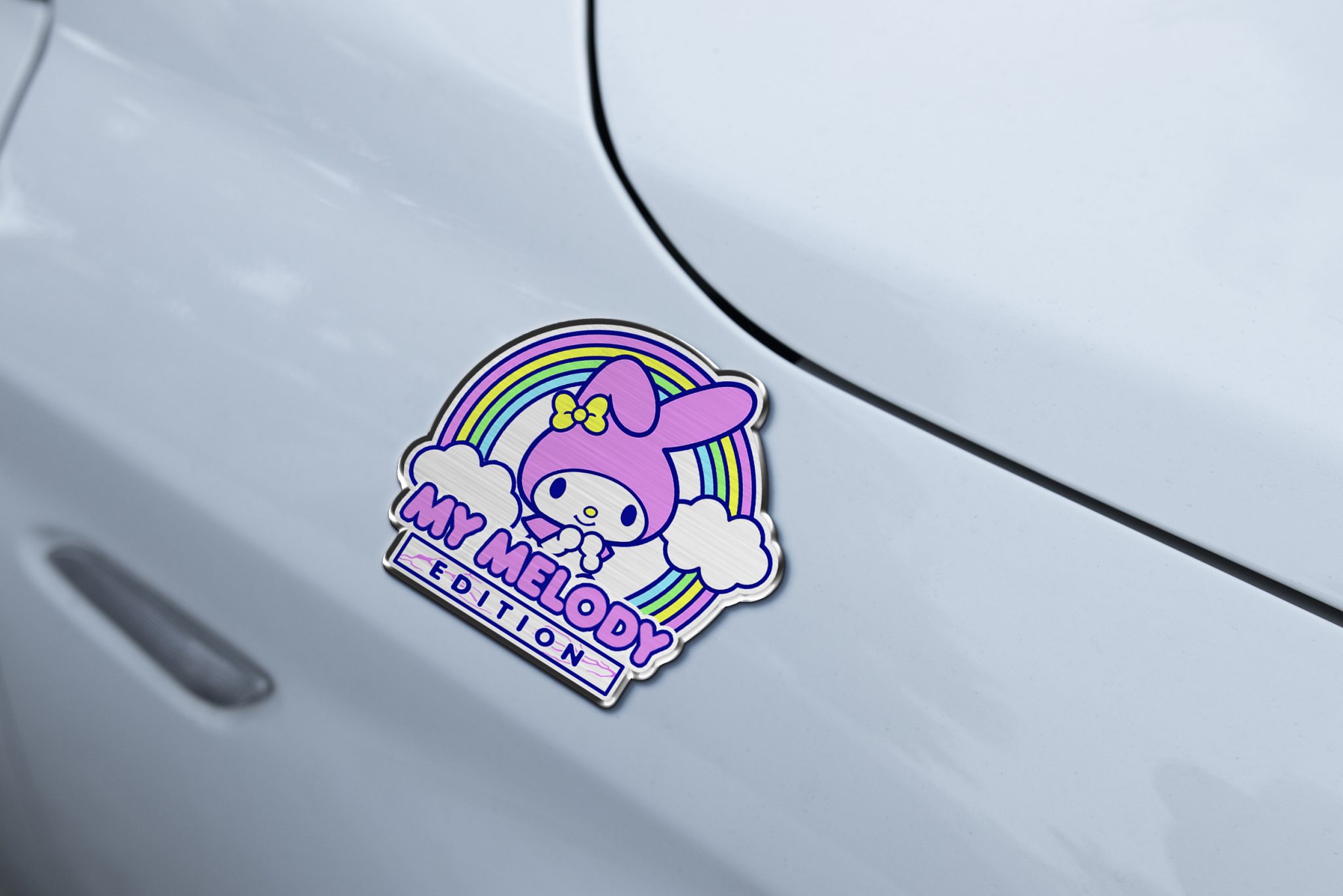 My Melody Edition Laser Engraved Car Name Emblem – BohoPride