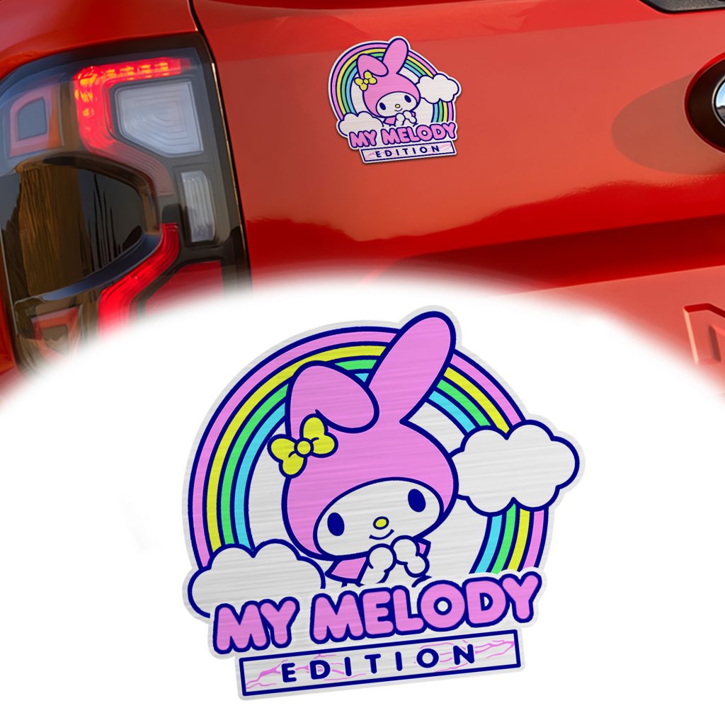 My Melody Edition Laser Engraved Car Name Emblem – BohoPride