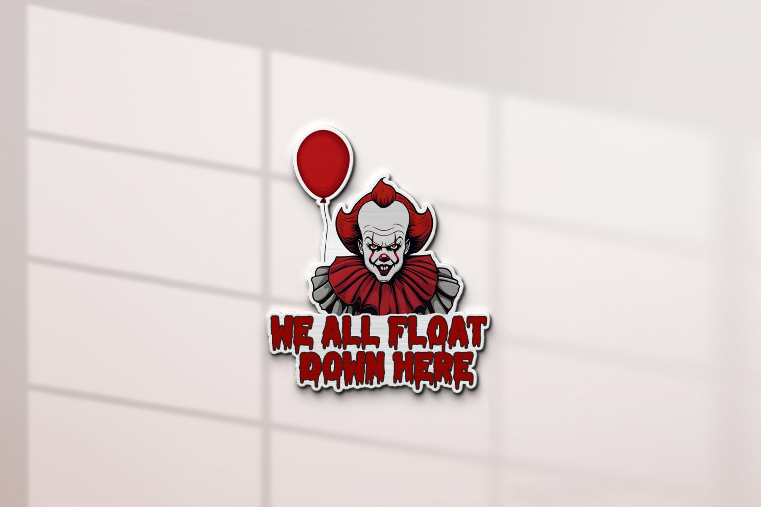 Pennywise Signature and Iconic Quote Edition Laser Engraved Car Emblem ...