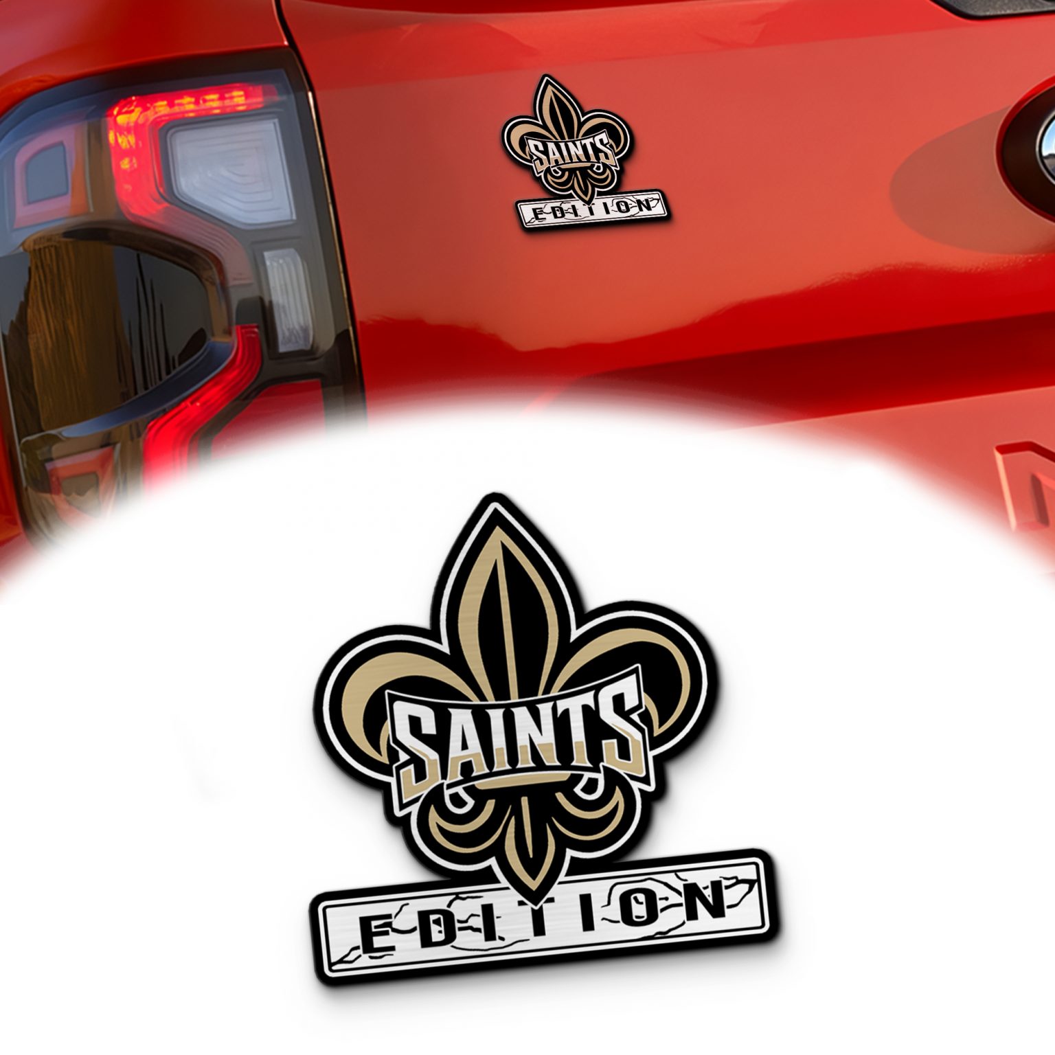 New Orleans Saints Edition Inspired Laser Engraved Car Emblem Version 2 ...