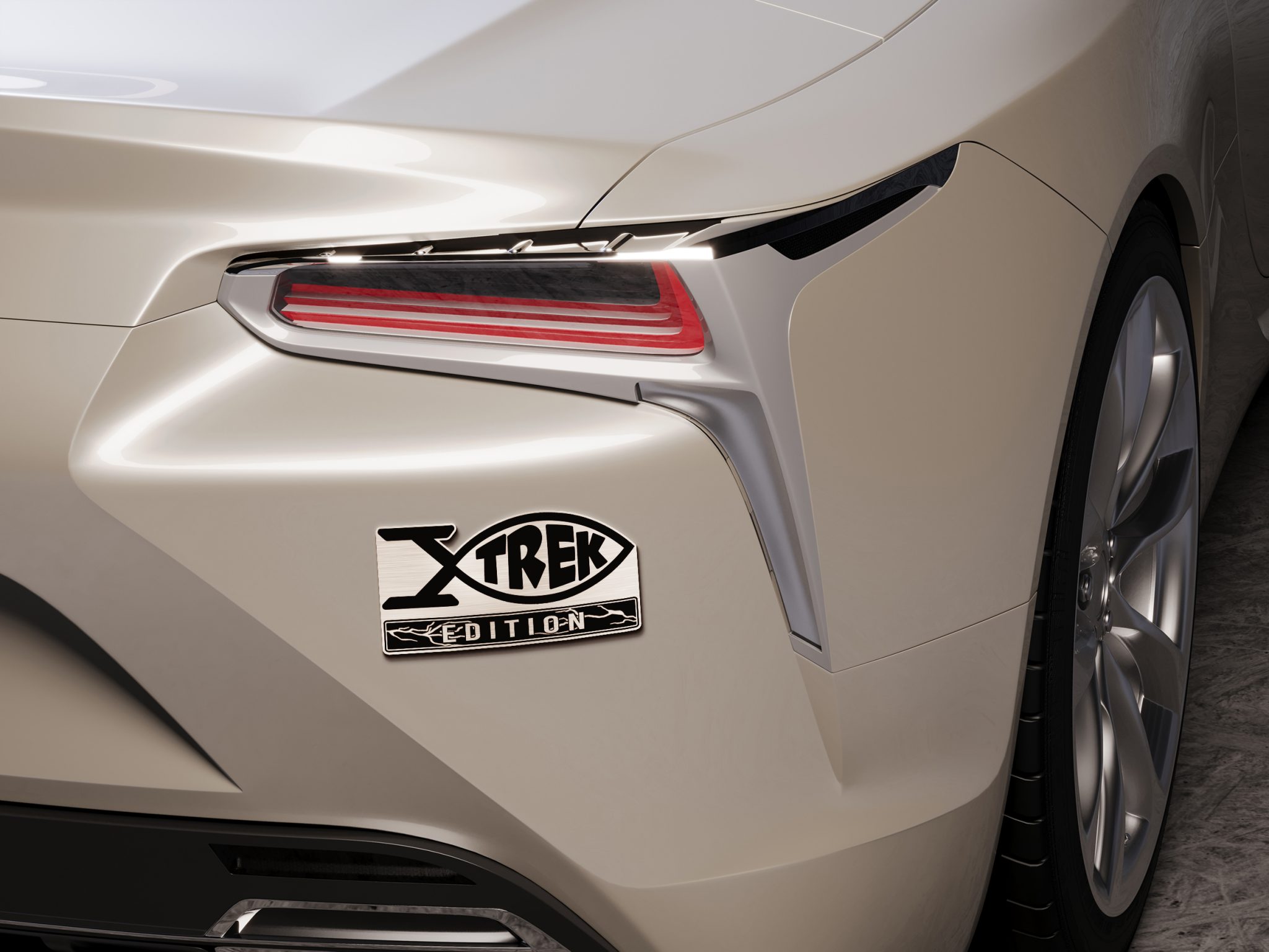 Star Trek Fish Laser Engraved Car Emblem – BohoPride