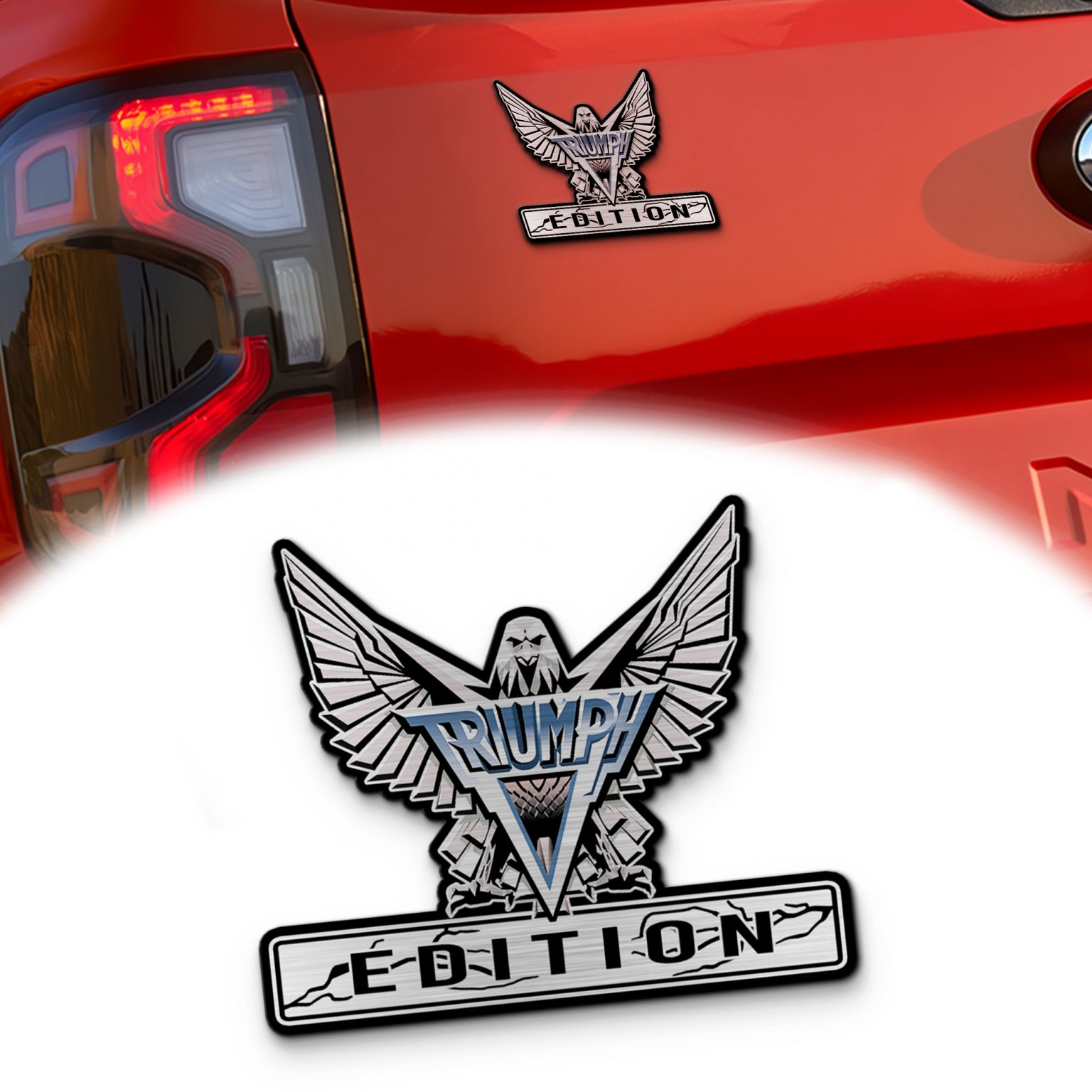 Triumph Edition Laser Engraved Car Emblem Version 1 – BohoPride