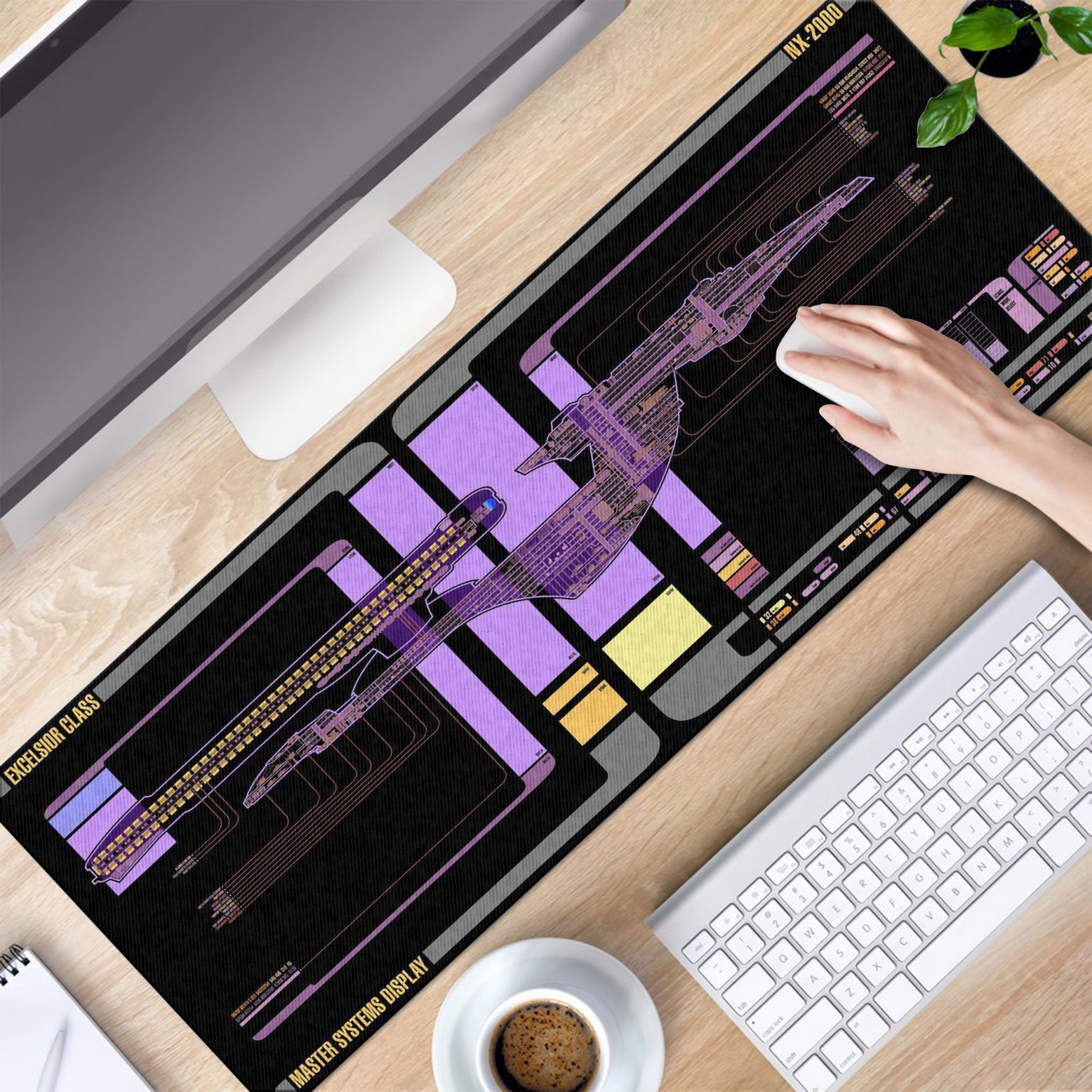 Excelsior Class NX-2000 LCARS LED Desk Mat – BohoPride