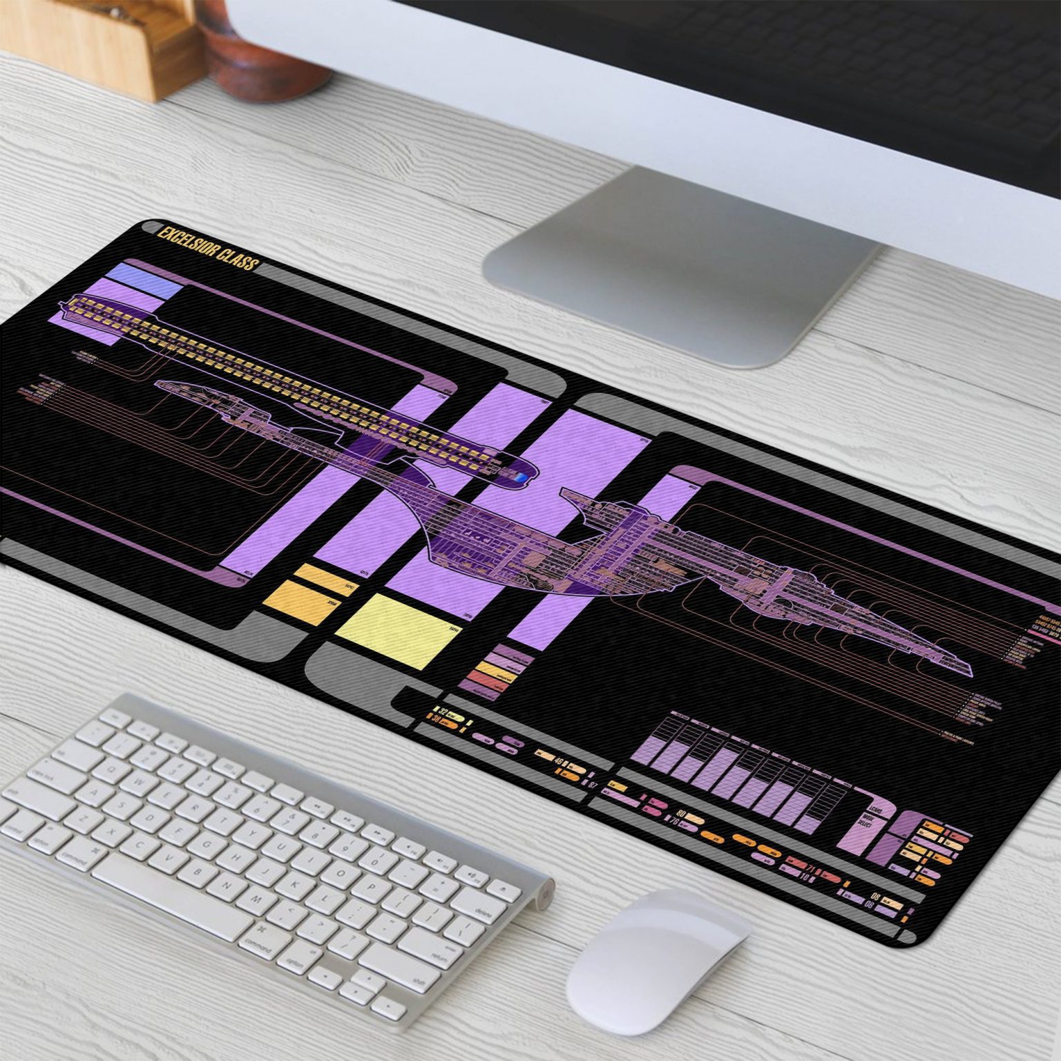 Excelsior Class NX-2000 LCARS LED Desk Mat – BohoPride