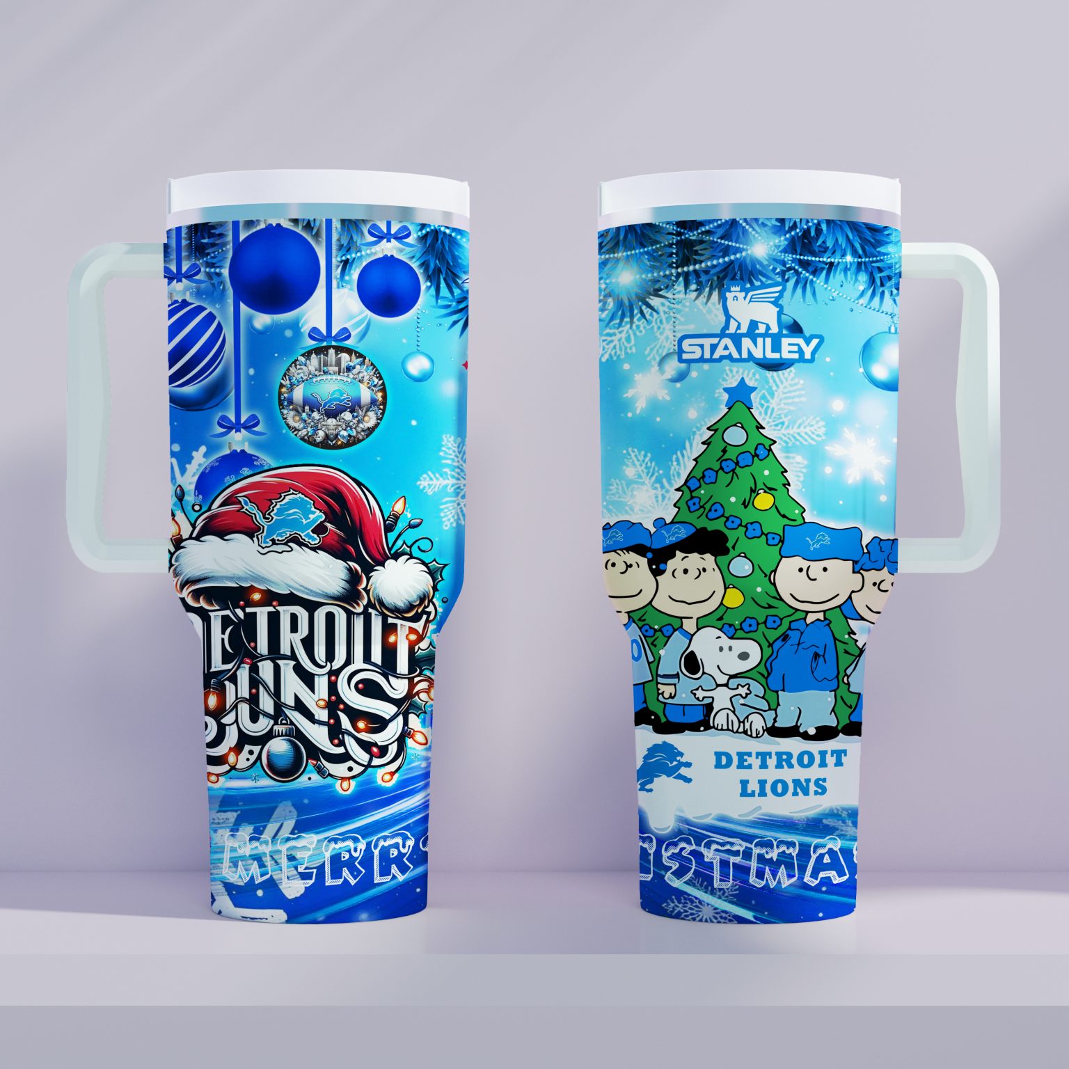 Detroit Lions x Snoopy Christmas Stanley Tumbler 2025 – Limited Holiday ...