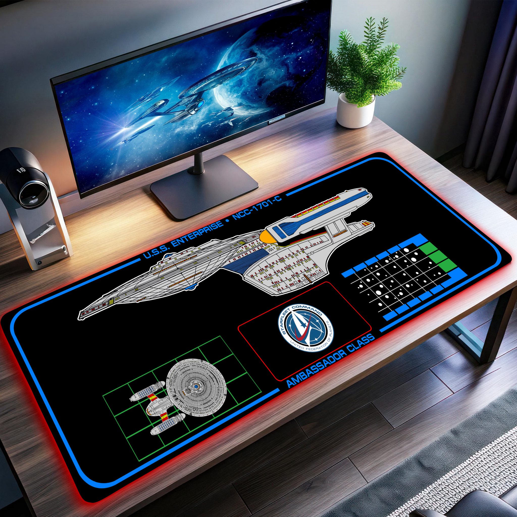 Star Trek Ambassador Class LCARS Desk Mat – BohoPride