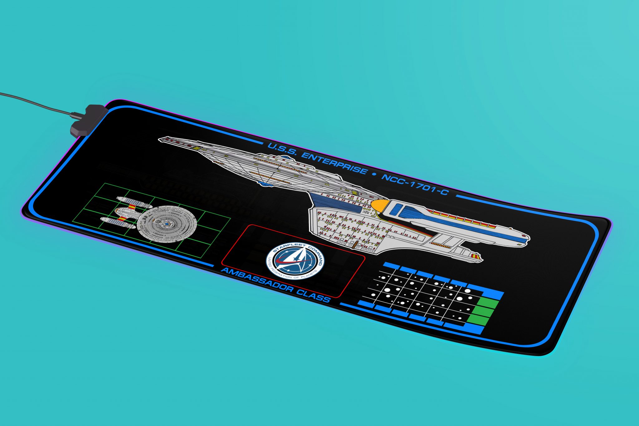 Star Trek Ambassador Class LCARS Desk Mat – BohoPride