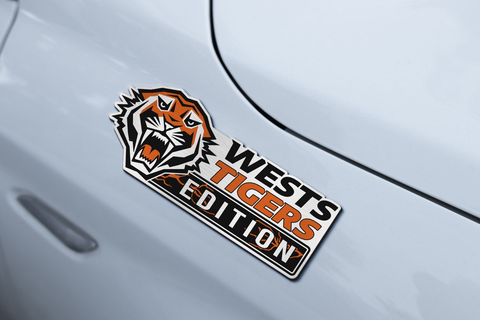 Wests Tigers Edition Car Emblem – BohoPride
