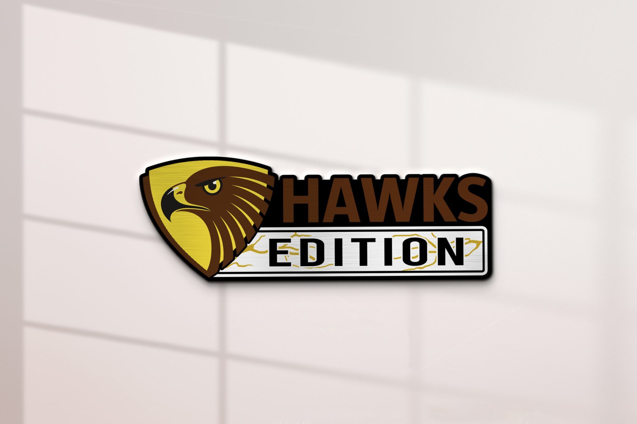 Hawthorn Hawks Edition Car Emblem – BohoPride
